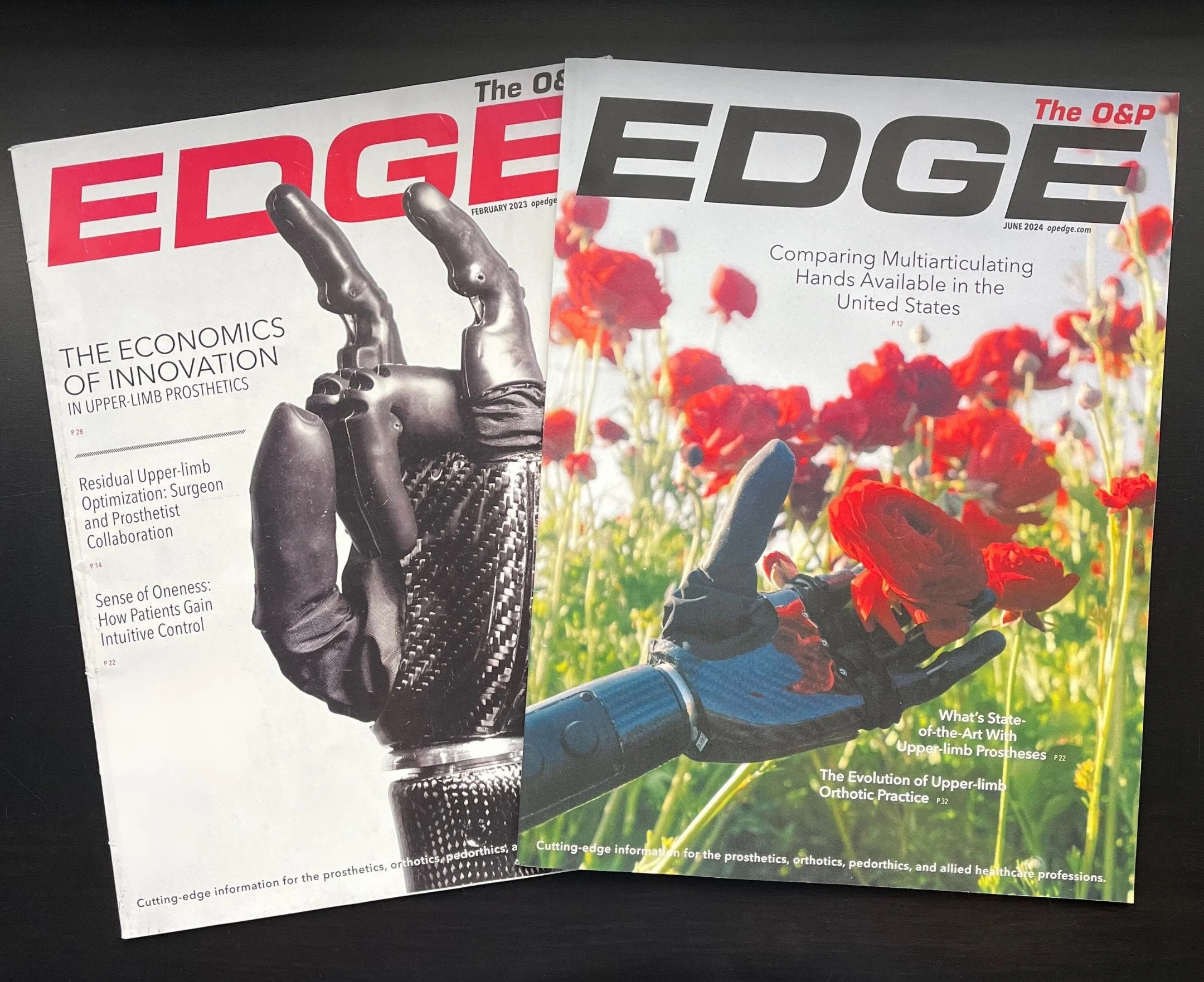PSYONIC Makes the Cover of The O&P Edge… Again! — PSYONIC