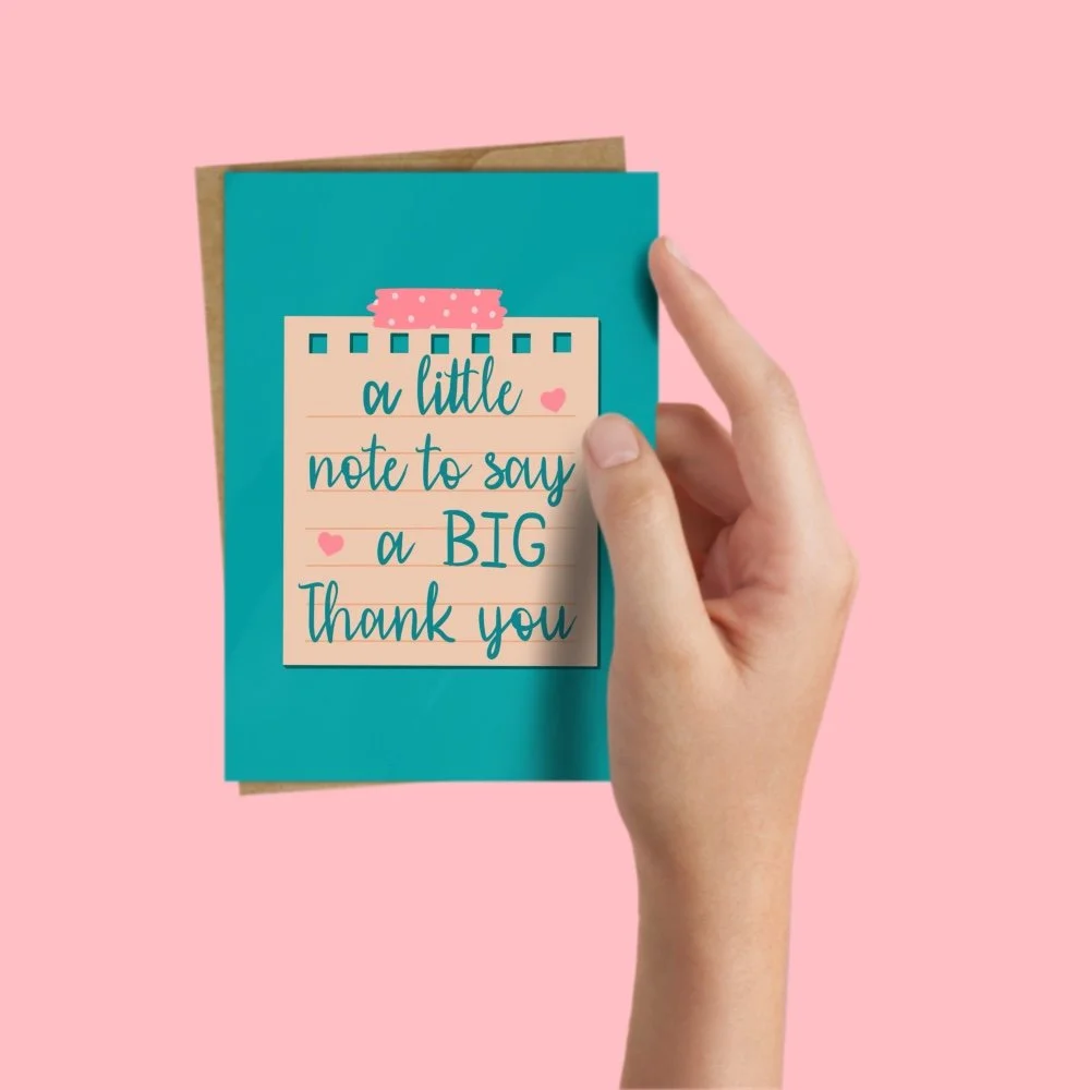 A Little Note To Say Thank You