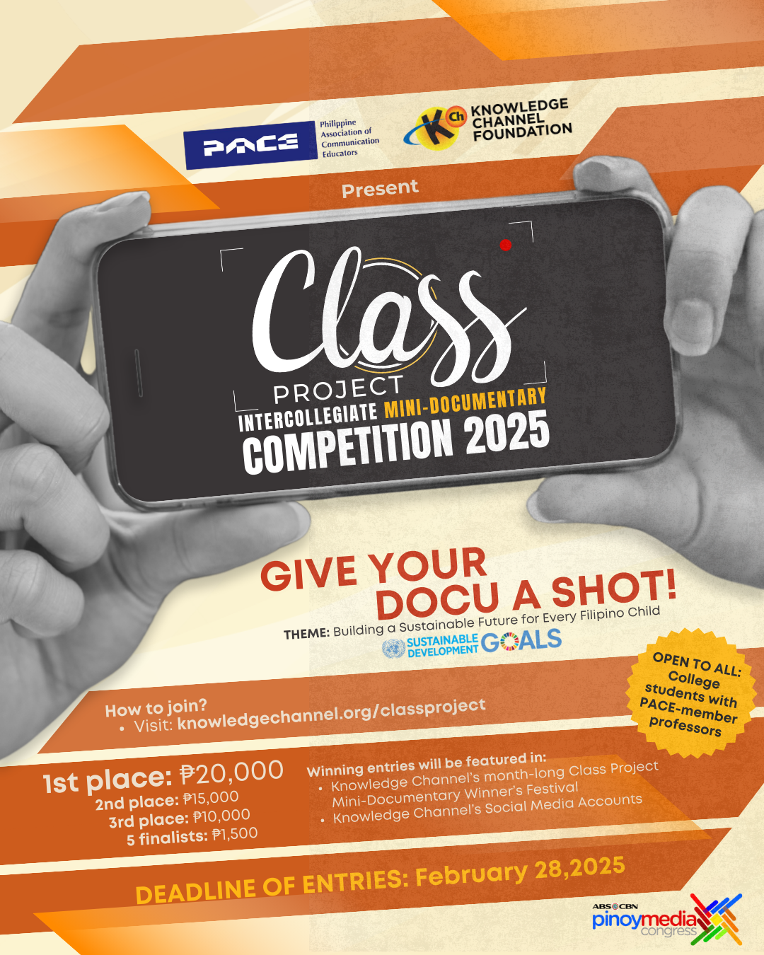 Knowledge Channel and PACE Launch Intercollegiate Mini-Documentary Competition Focused on the ...