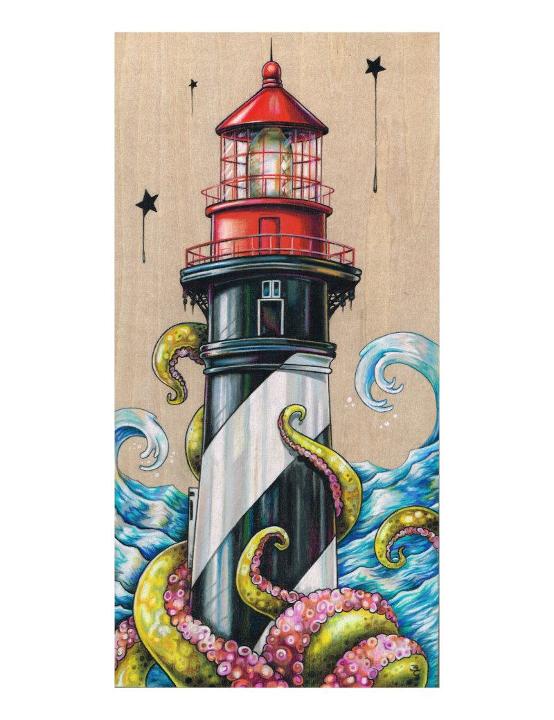 Lighthouse Drawing Color
