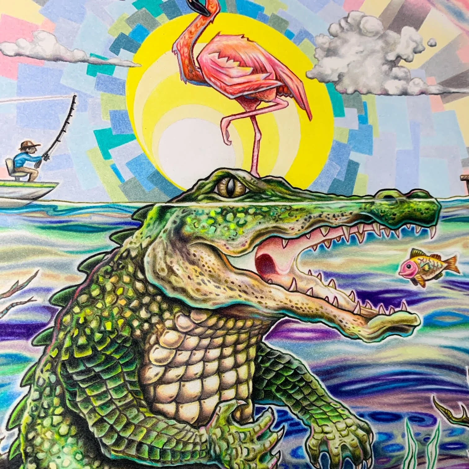 Funky Fish 6 - Signed Print — Bryan Collins Art & Apparel