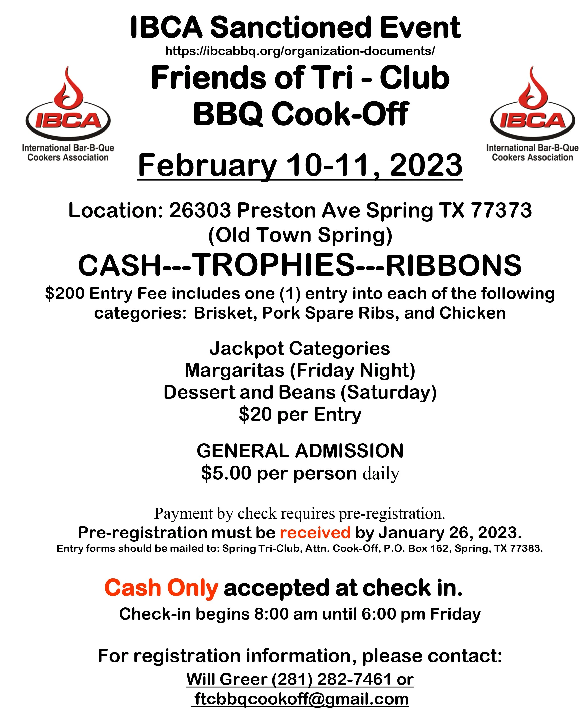 Upcoming Cook Off's — The Barbque Store