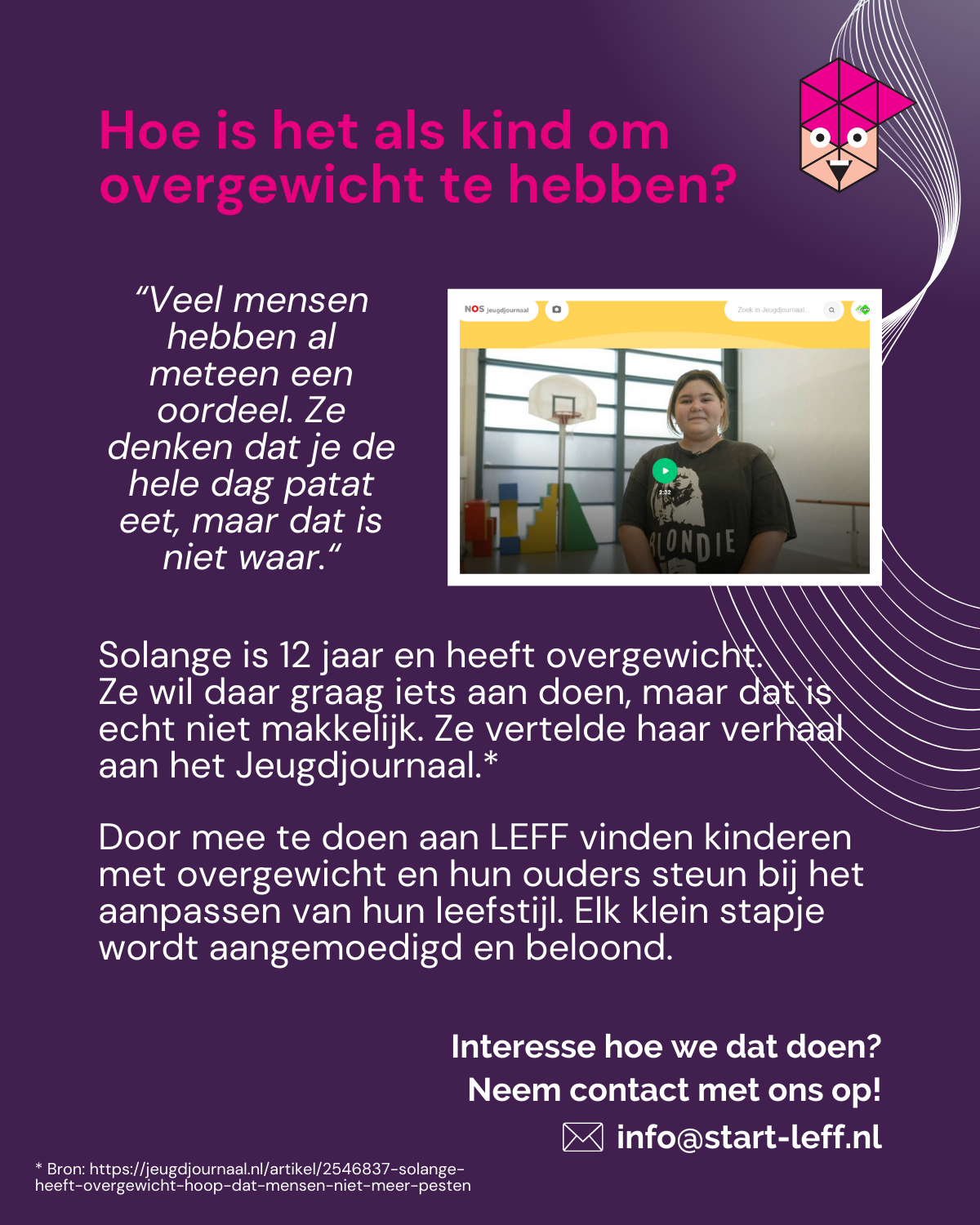 Hoe is het als kind om overgewicht te hebben? 🎦 — LEFF: Lifestyle ...