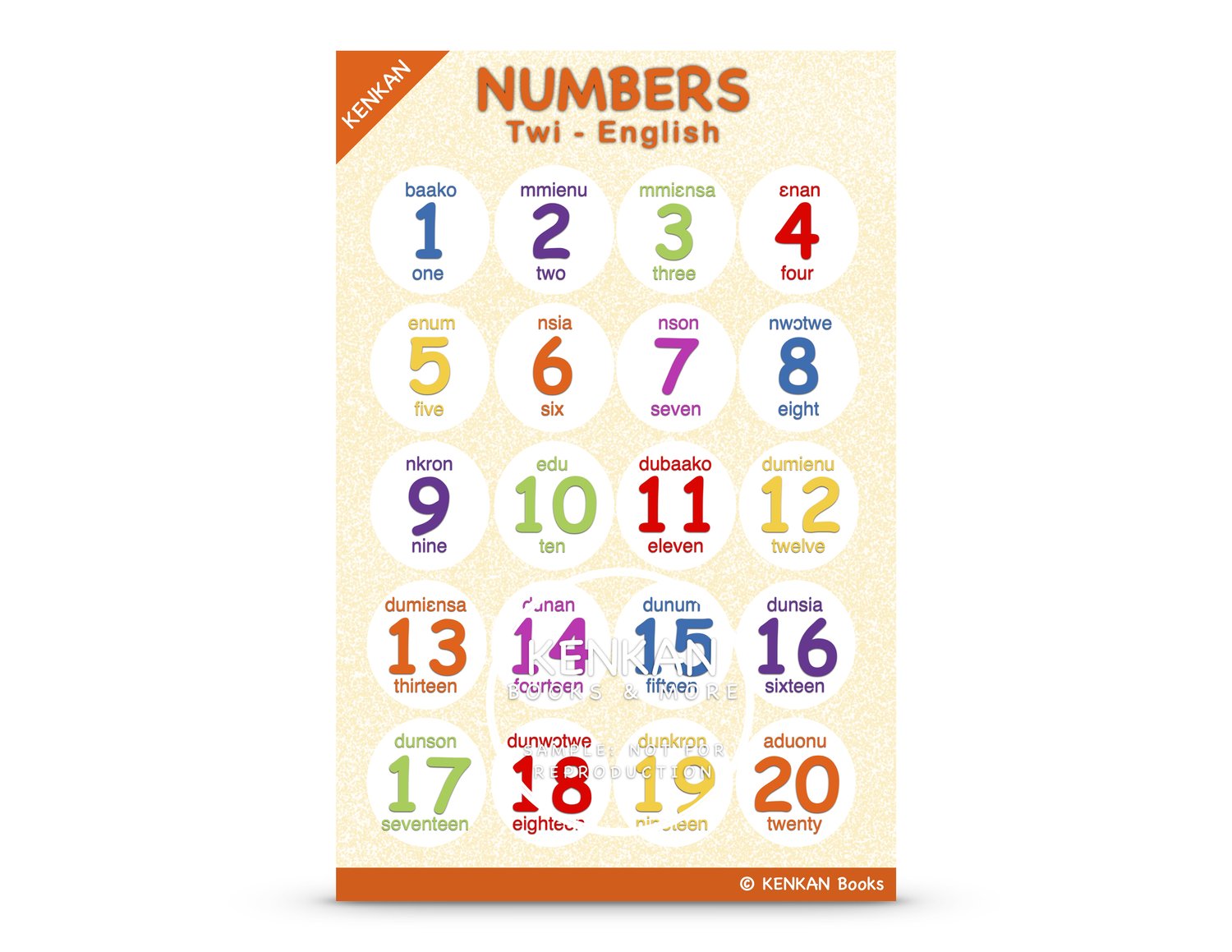 Spanish Numbers 1 20