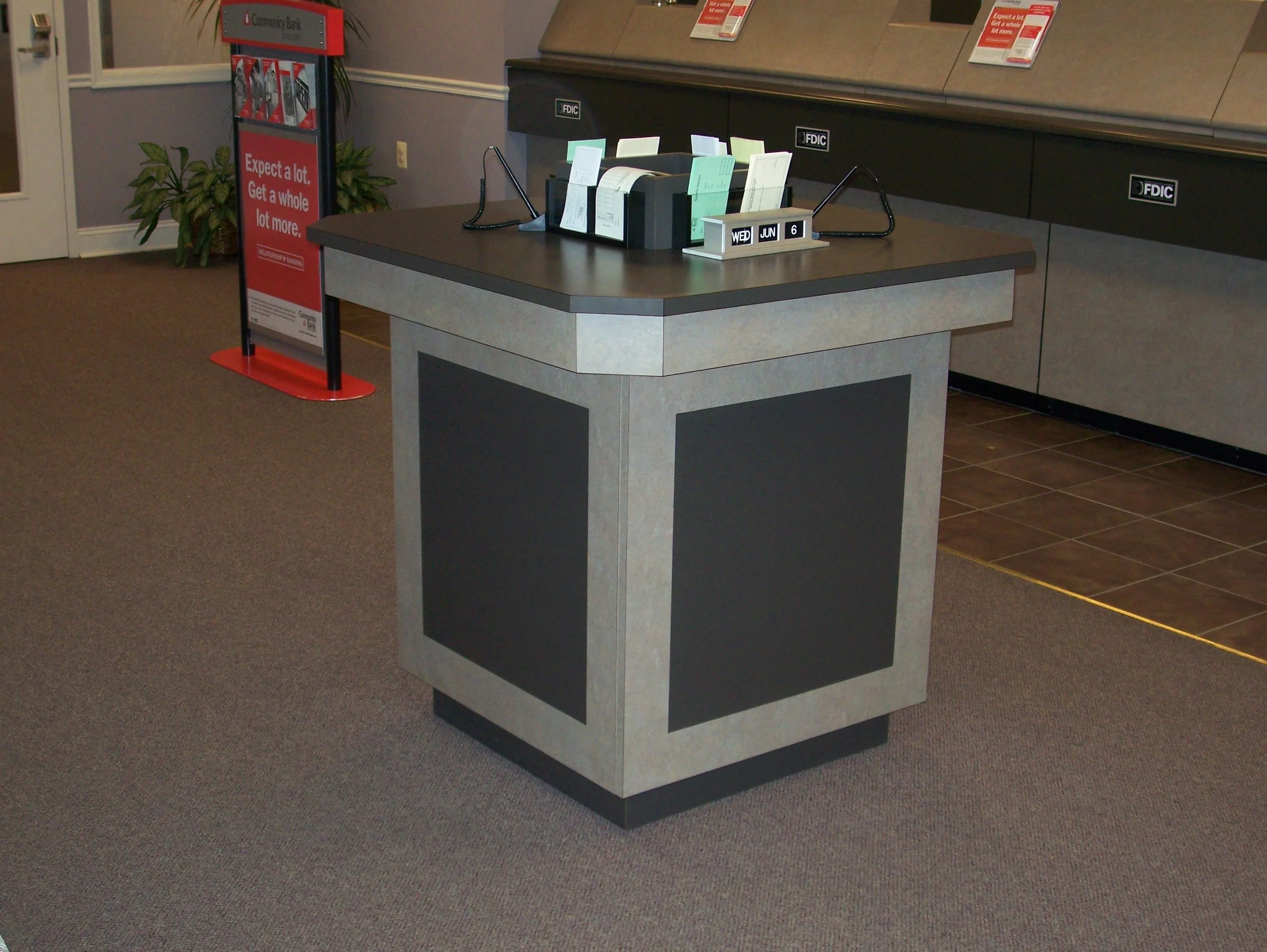 Bank Teller Counter
