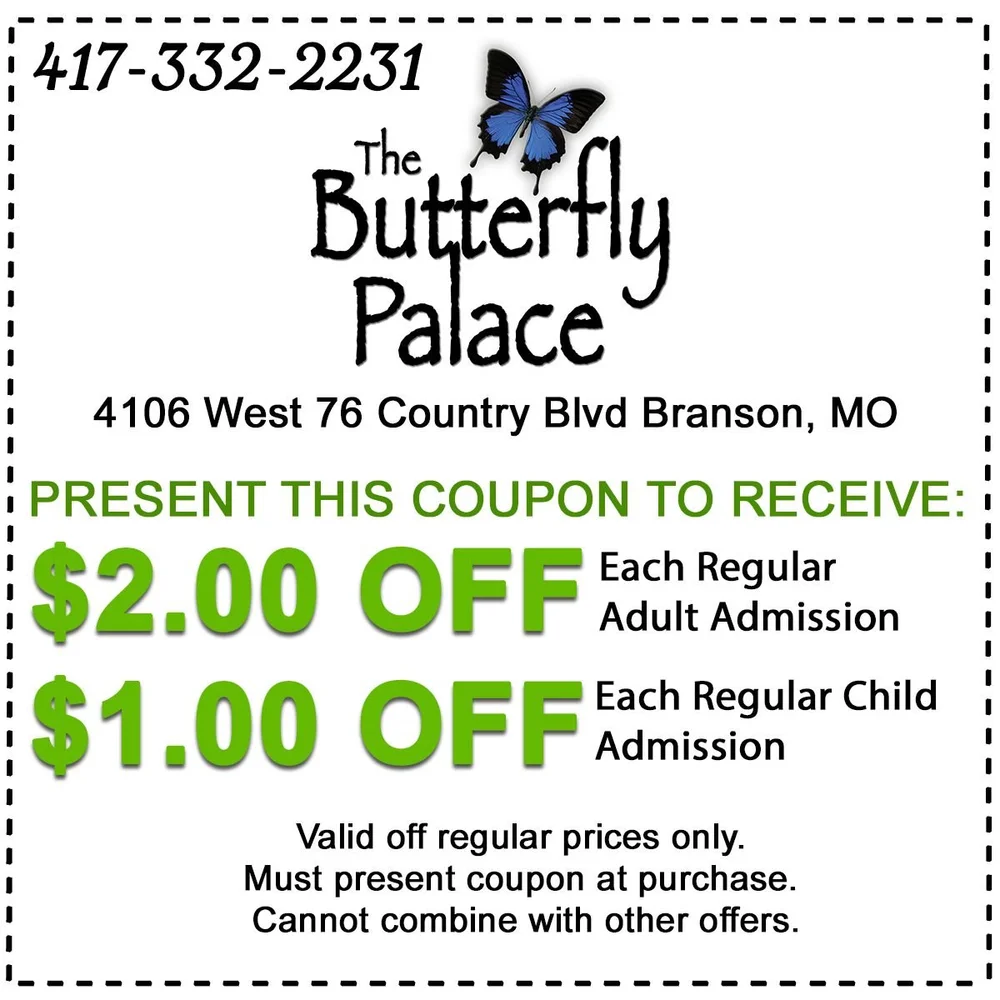 Hours and Tickets — The Butterfly Palace