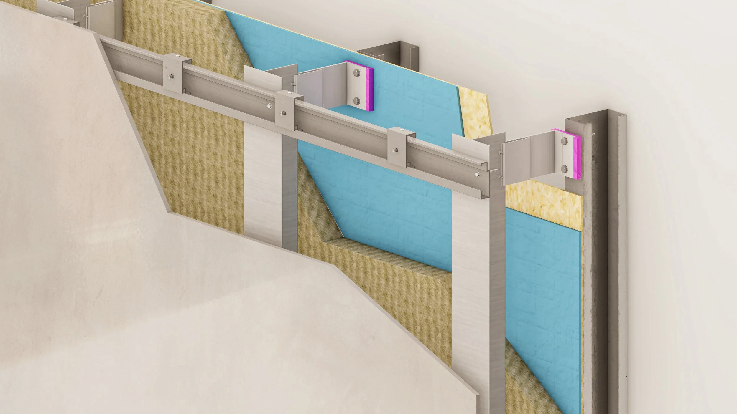 Thermally Broken Aluminum Cladding Subframe: aFrame - aPlank