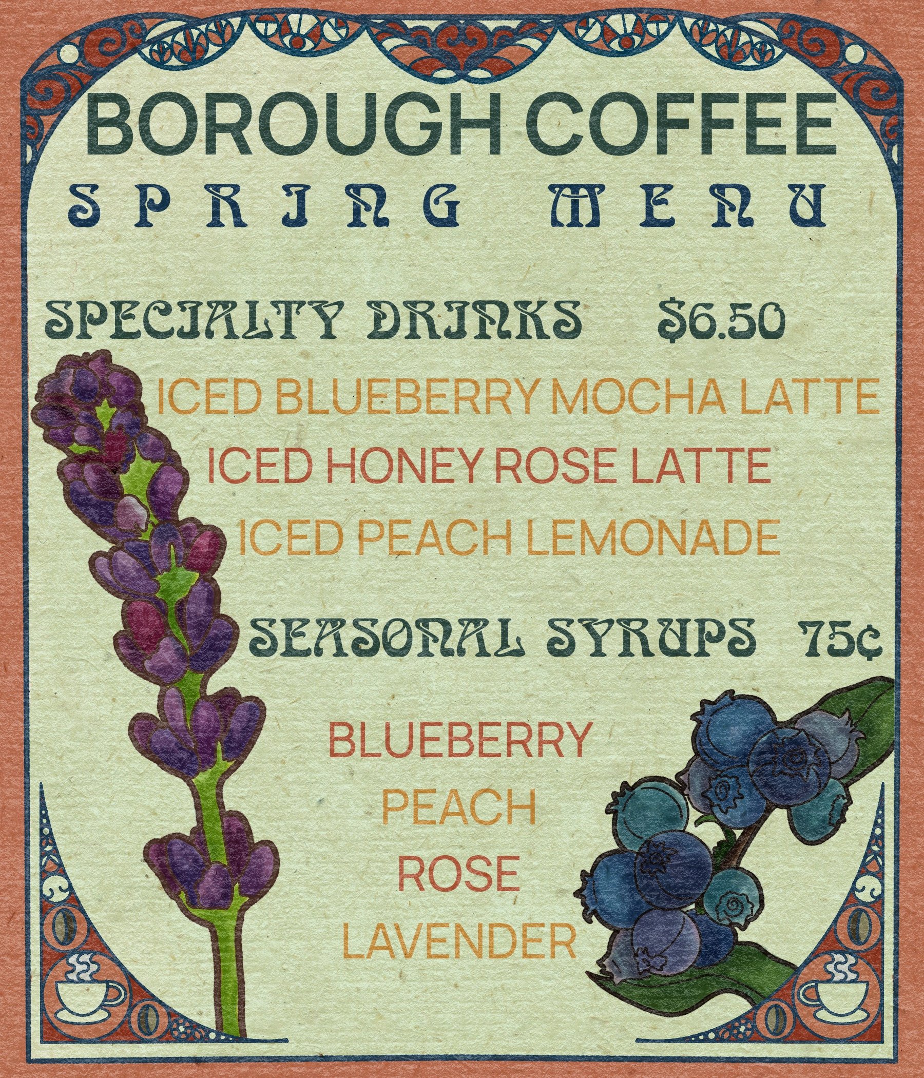 Menu — Borough Coffee LLC