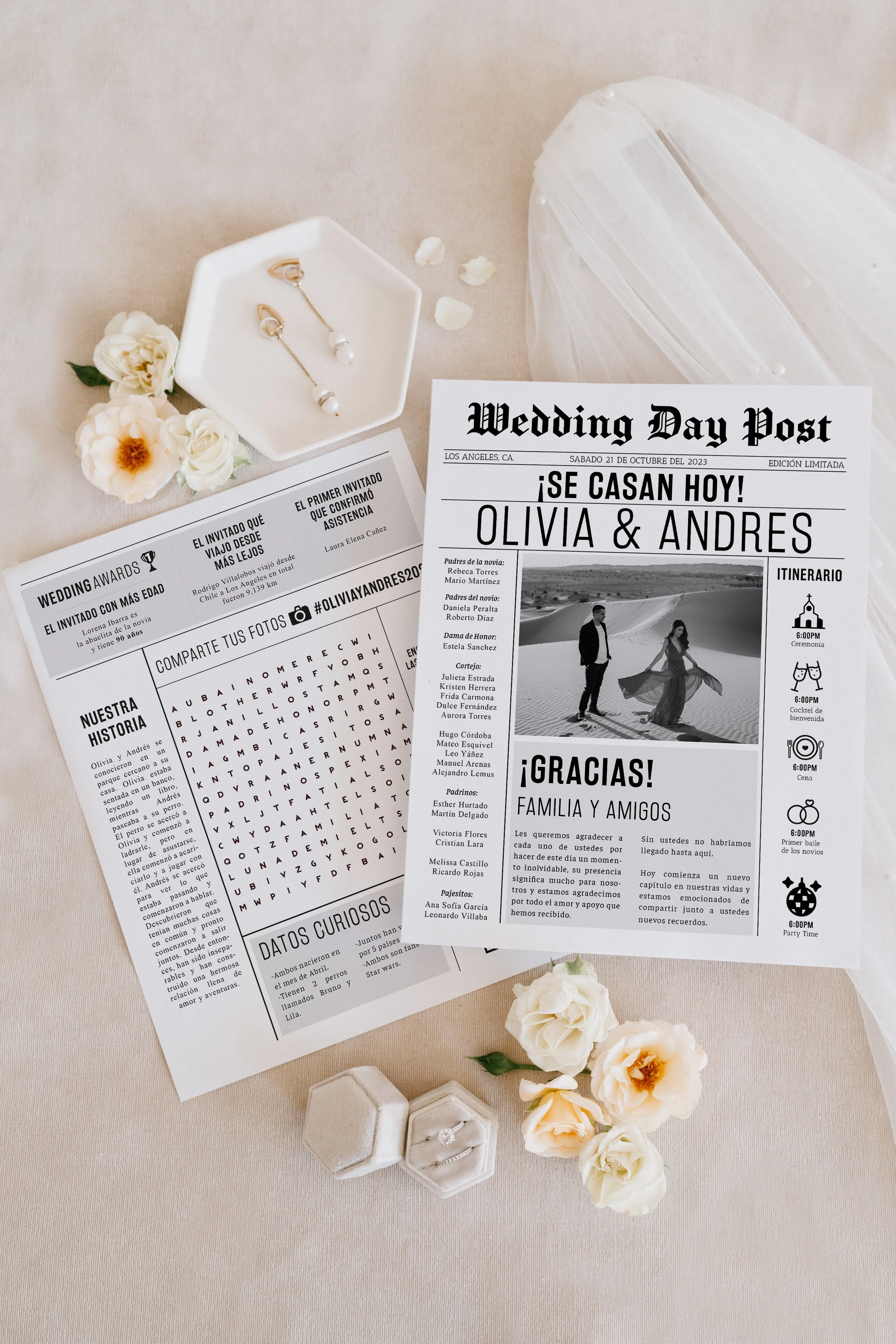 El periódico de tu boda — Frida Enamorada Shop