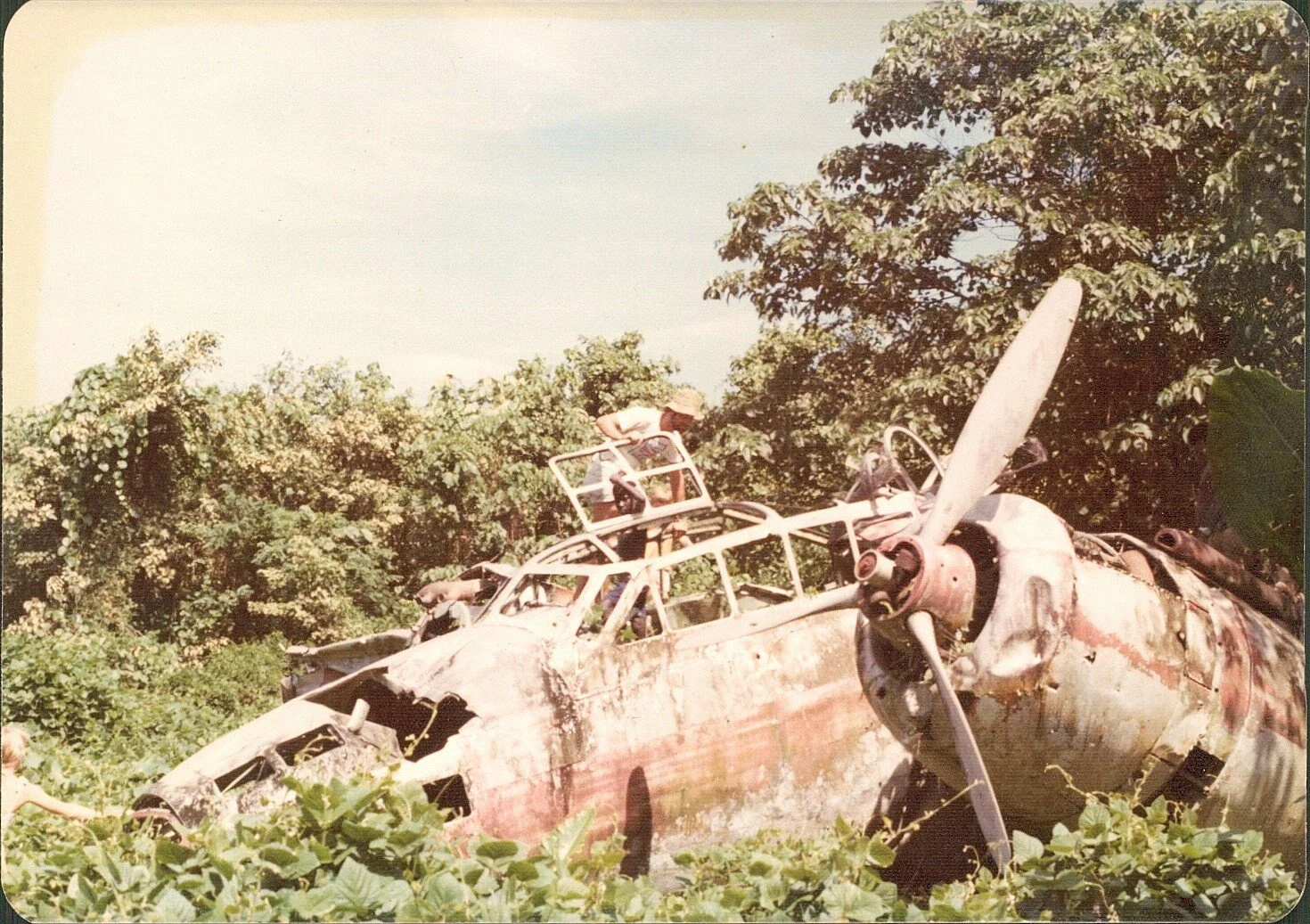 Japanese plane wrecks on Ballalae off south coast of Bougainville 1970s ...
