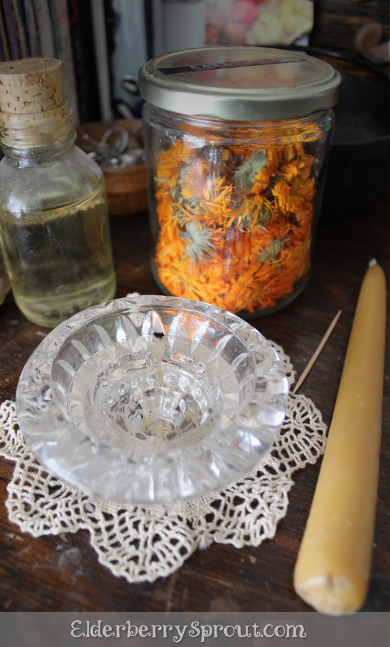 How to Dress a Spell Candle — Elderberry Sprout