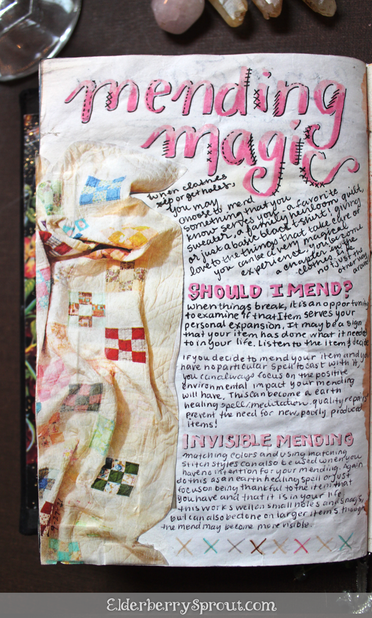 Mending Magic Grimoire Spread — Elderberry Sprout