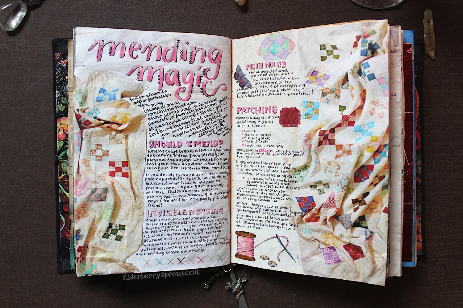 Mending Magic Grimoire Spread — Elderberry Sprout