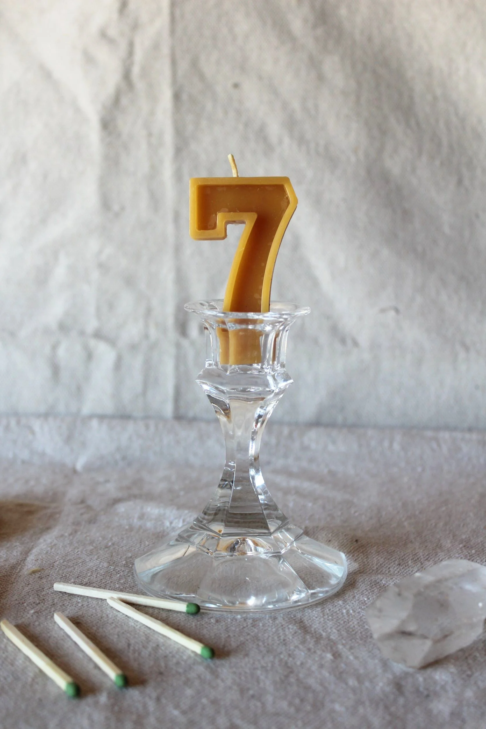 Ten Pack Beeswax Birthday Candles — Elderberry Sprout
