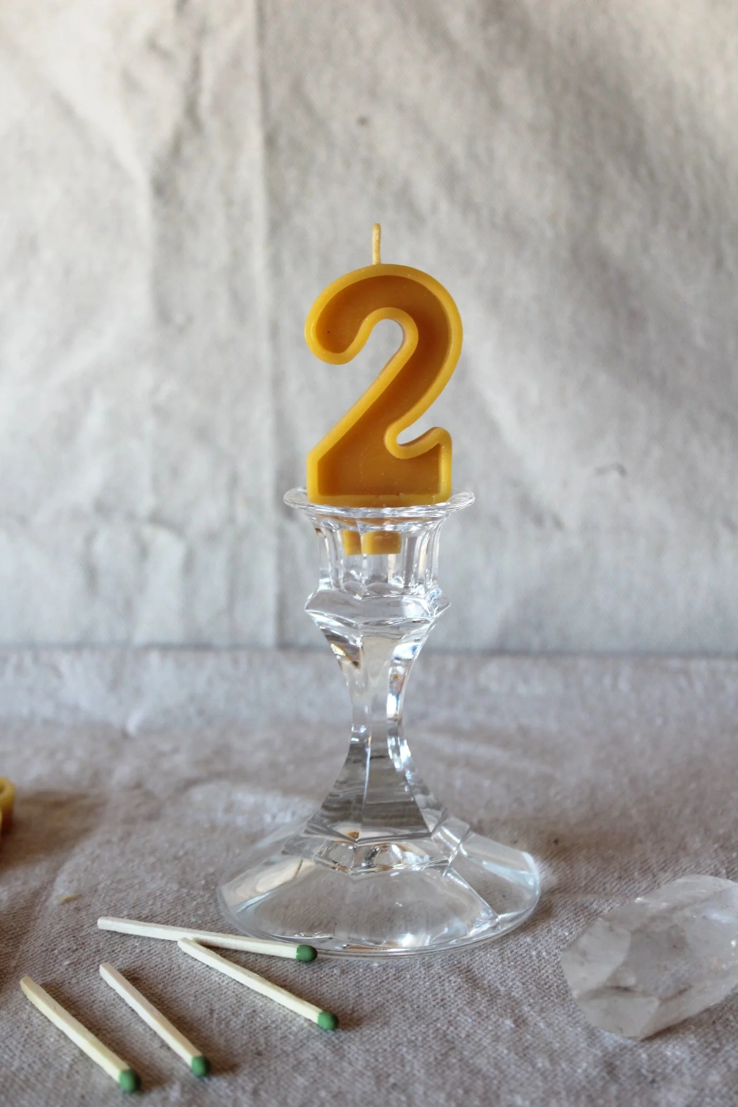 Ten Pack Beeswax Birthday Candles — Elderberry Sprout