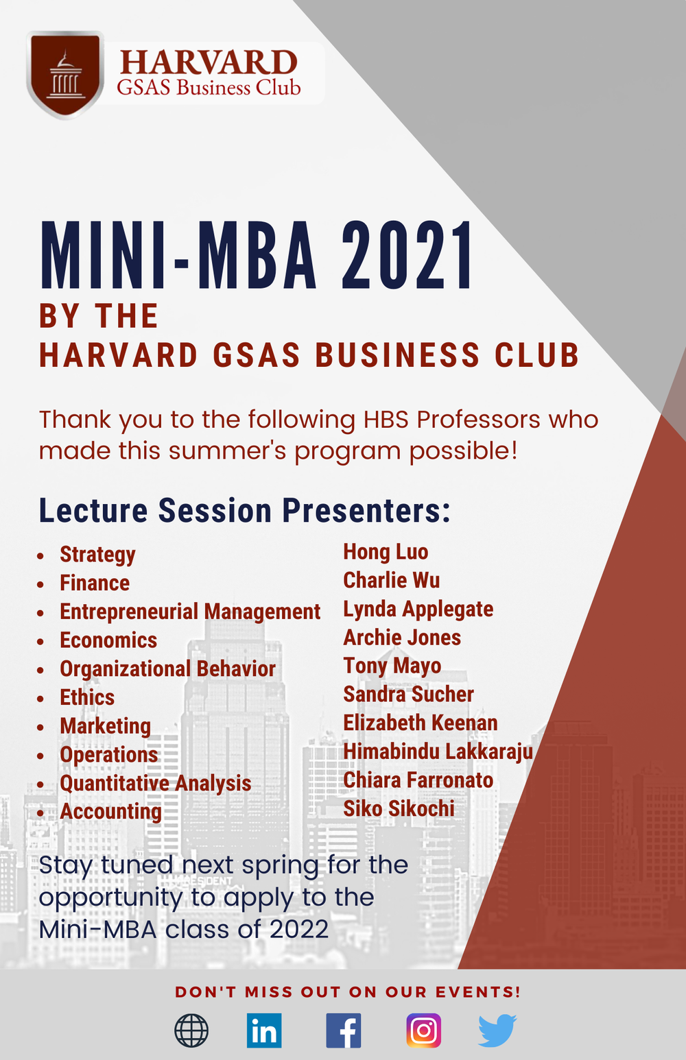 Harvard GGSAS Business Club