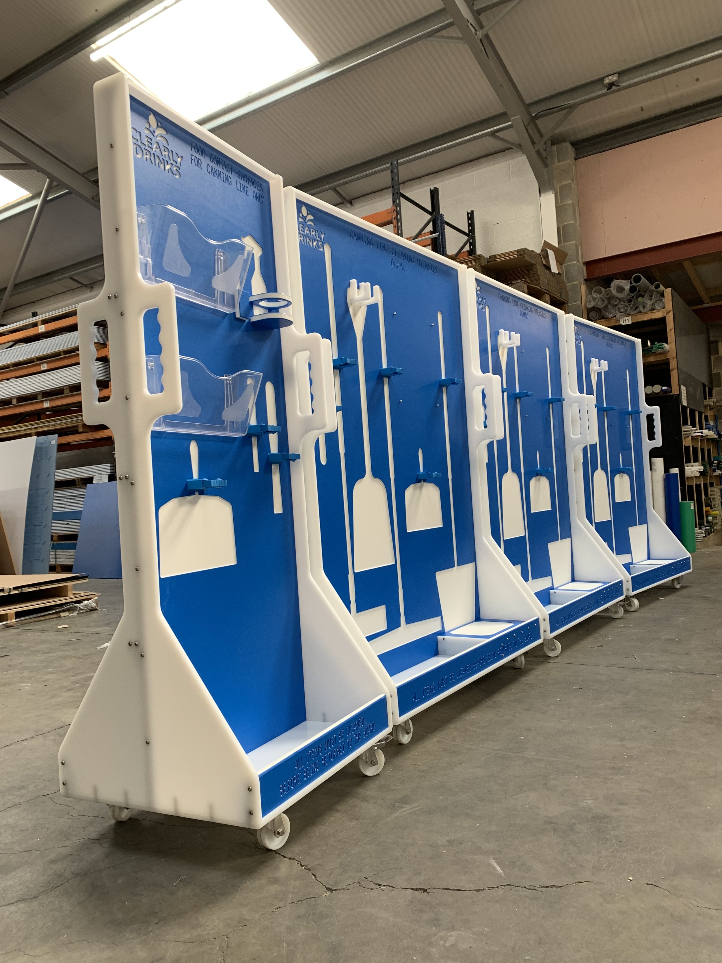 Clearly Drinks Cleaning Utensils Storage Boards — ActionPlas Group