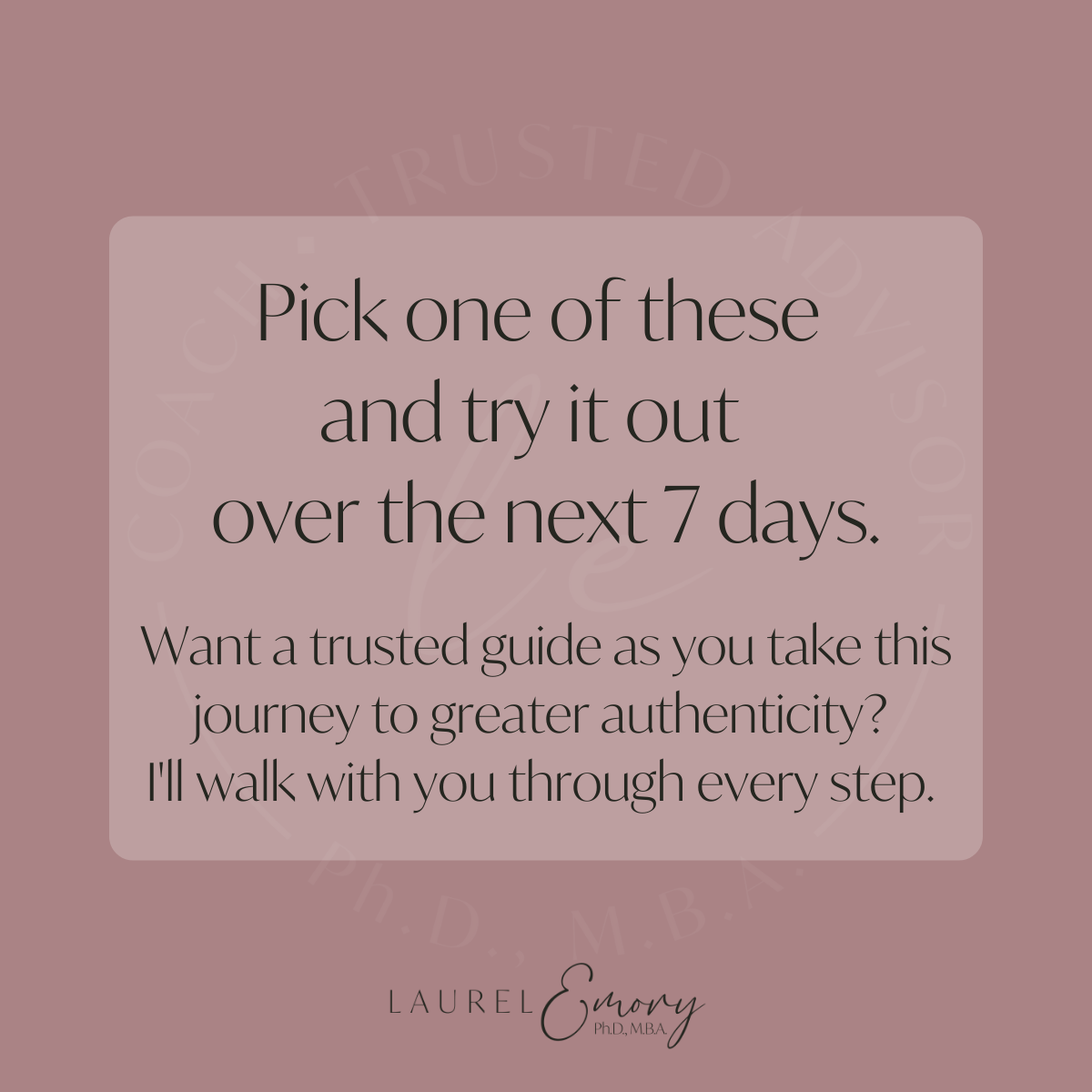 5 Ways to a More Satisfying Life — Laurel Emory