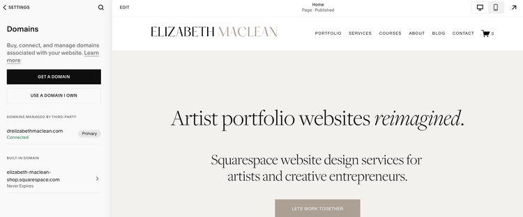 Three Simple Ways to Customize the Built-in Domain in Squarespace — Dr ...