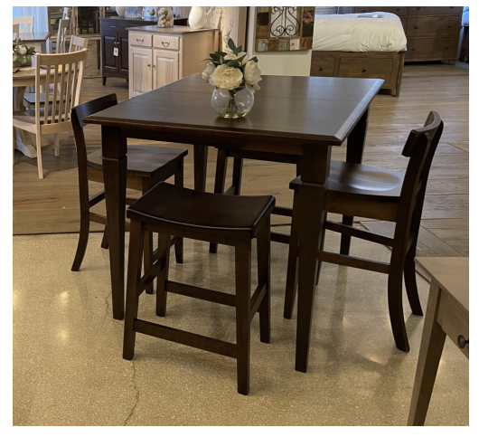 Amish Essentials Gathering Table with Leaf — Annie Oakley's Wood Furniture