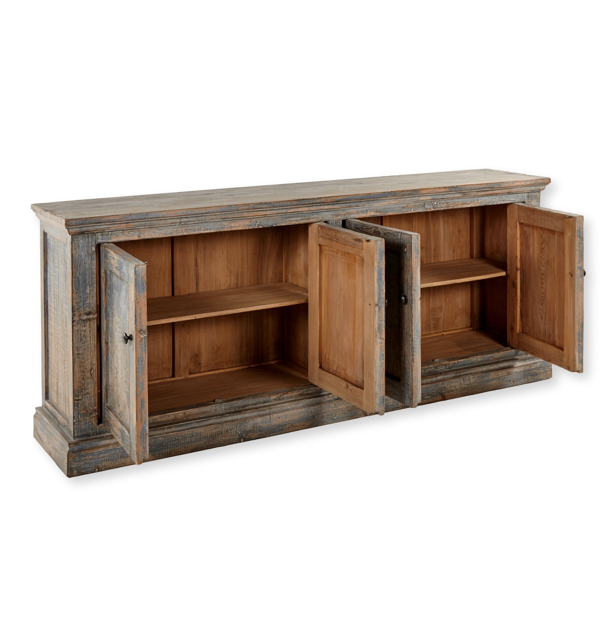 Mimi Four Door Console — Annie Oakley's Wood Furniture