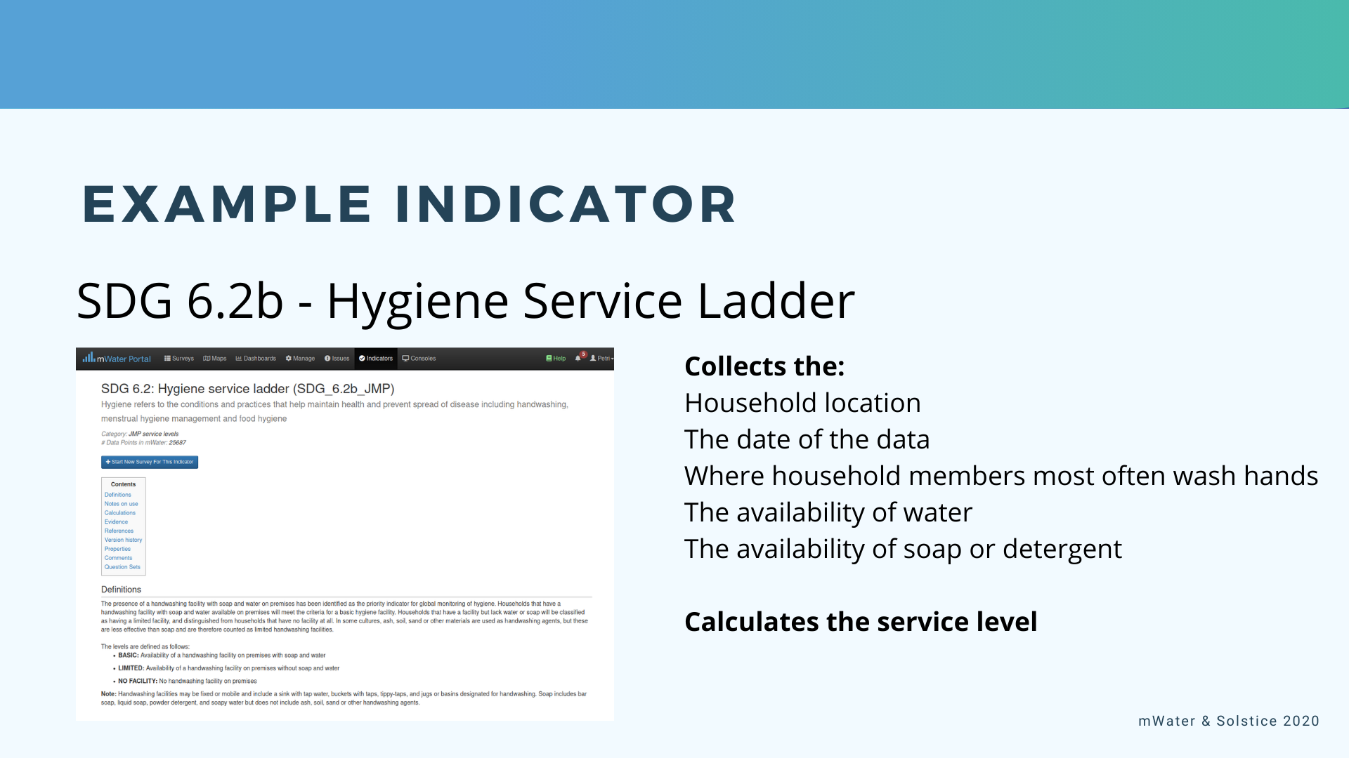 mWater Global Indicator Library helps achieve the SDGs — mWater