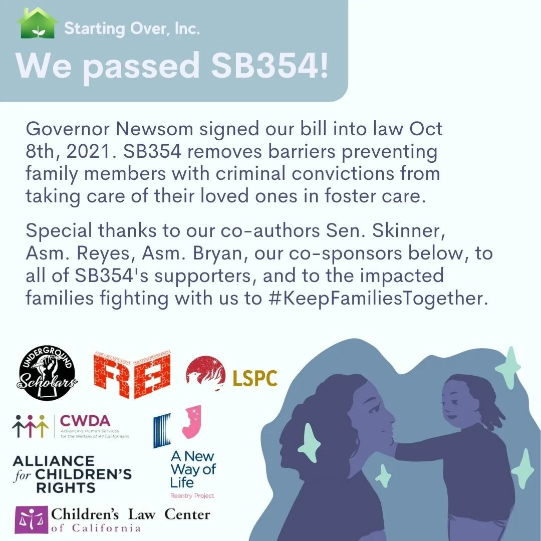 News — Starting Over, Inc.