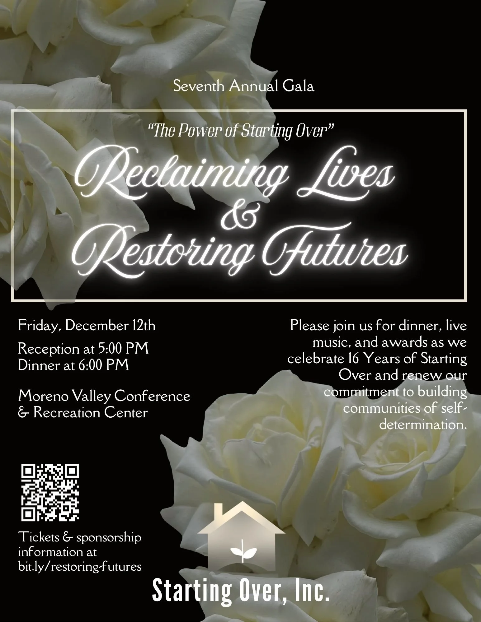 Seventh Annual Fundraiser Gala: Reclaiming Lives, Restoring Futures ...
