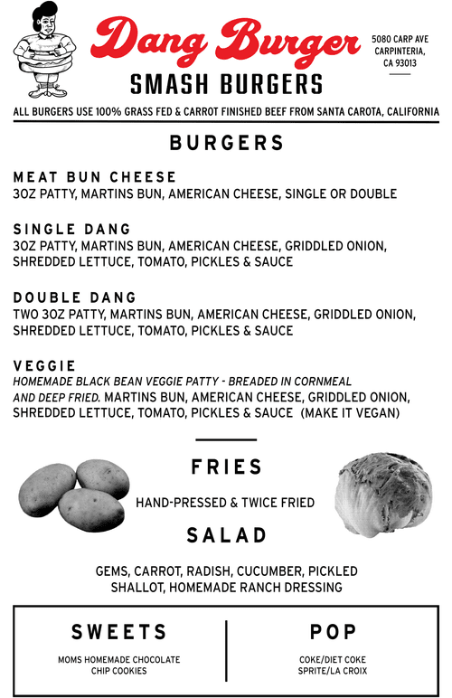 Menu — DANG BURGER