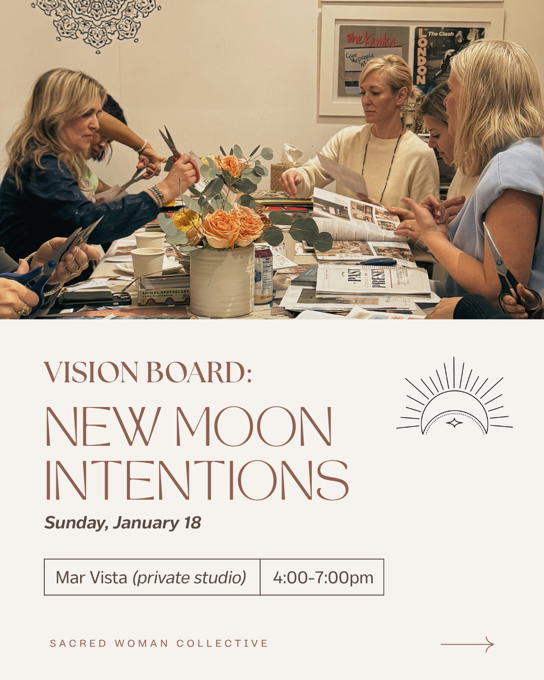 Vision Board; New Moon Intentions with Staci Levine — Sacred Woman ...