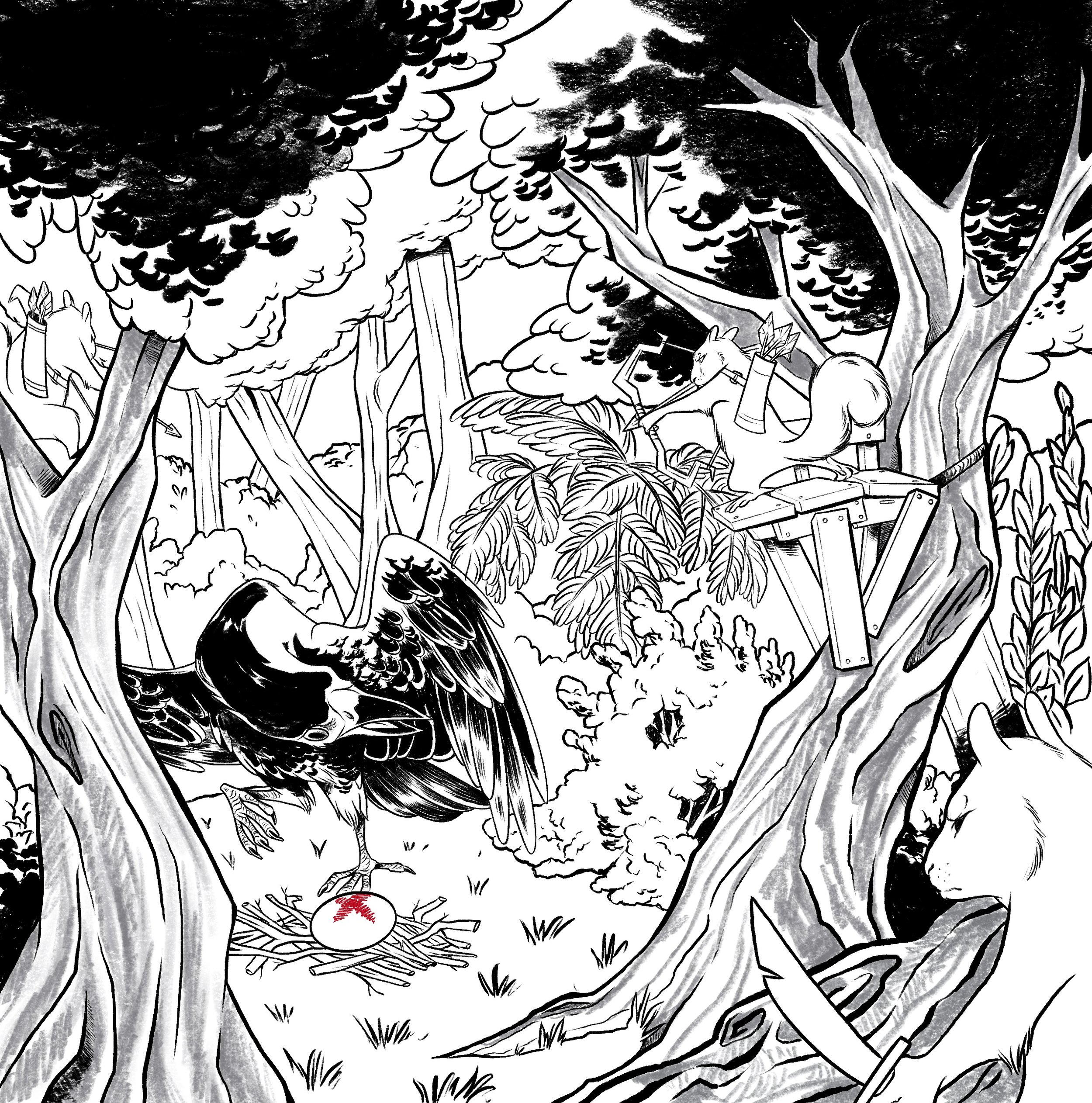 “The Hunt” digital illustration: Step by Step — Amaddles: Illustration ...