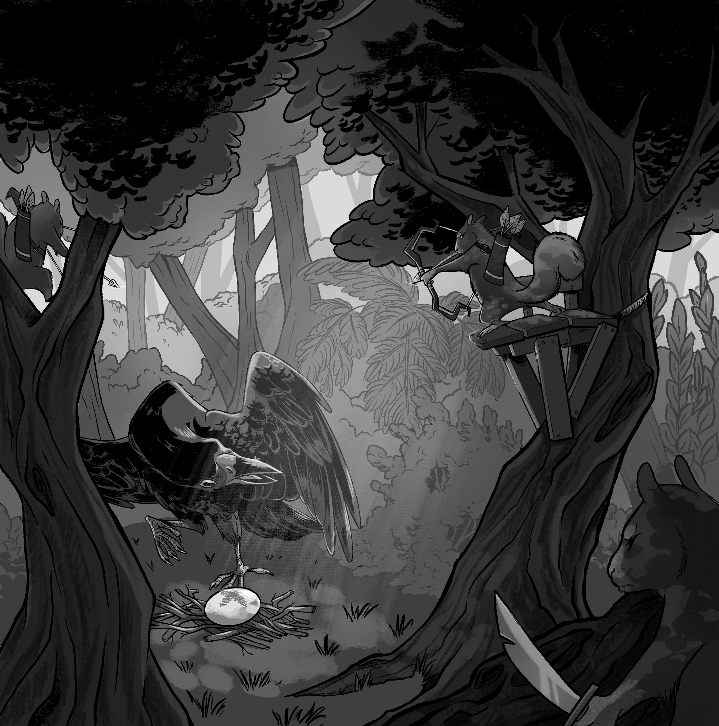 “The Hunt” digital illustration: Step by Step — Amaddles: Illustration ...
