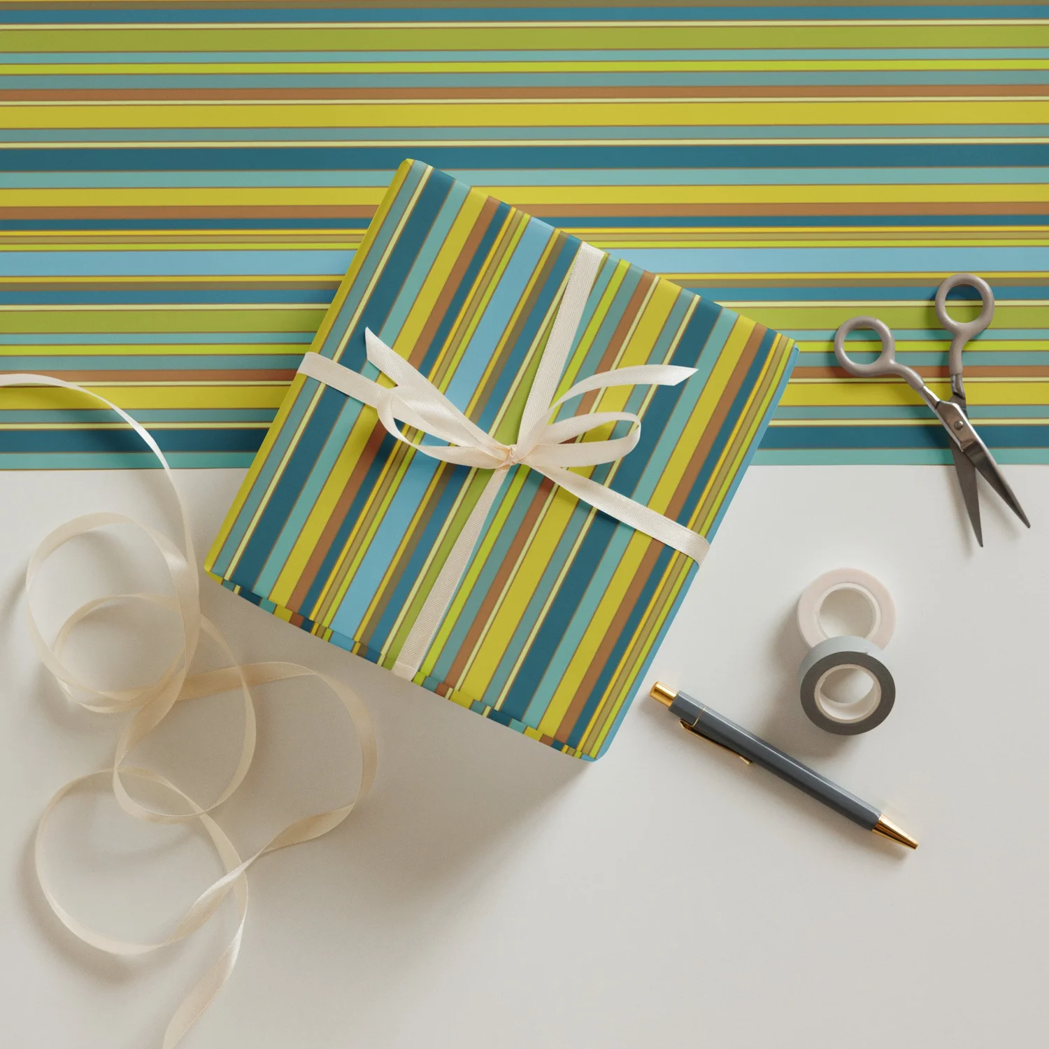 Bradbury Rd. - Spring Mix Wrapping Paper Sheets — Bayhill Studio