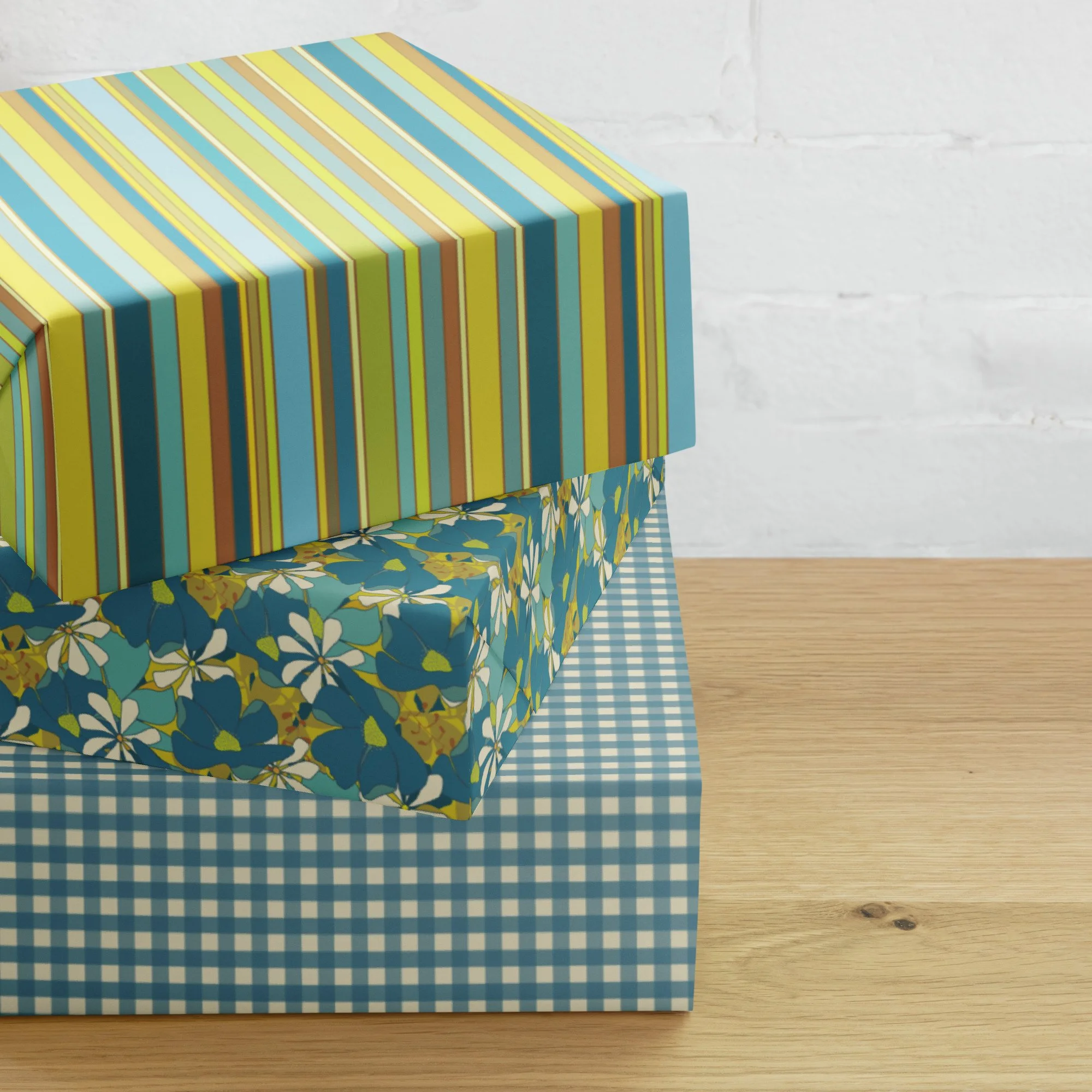 Bradbury Rd. - Spring Mix Wrapping Paper Sheets — Bayhill Studio