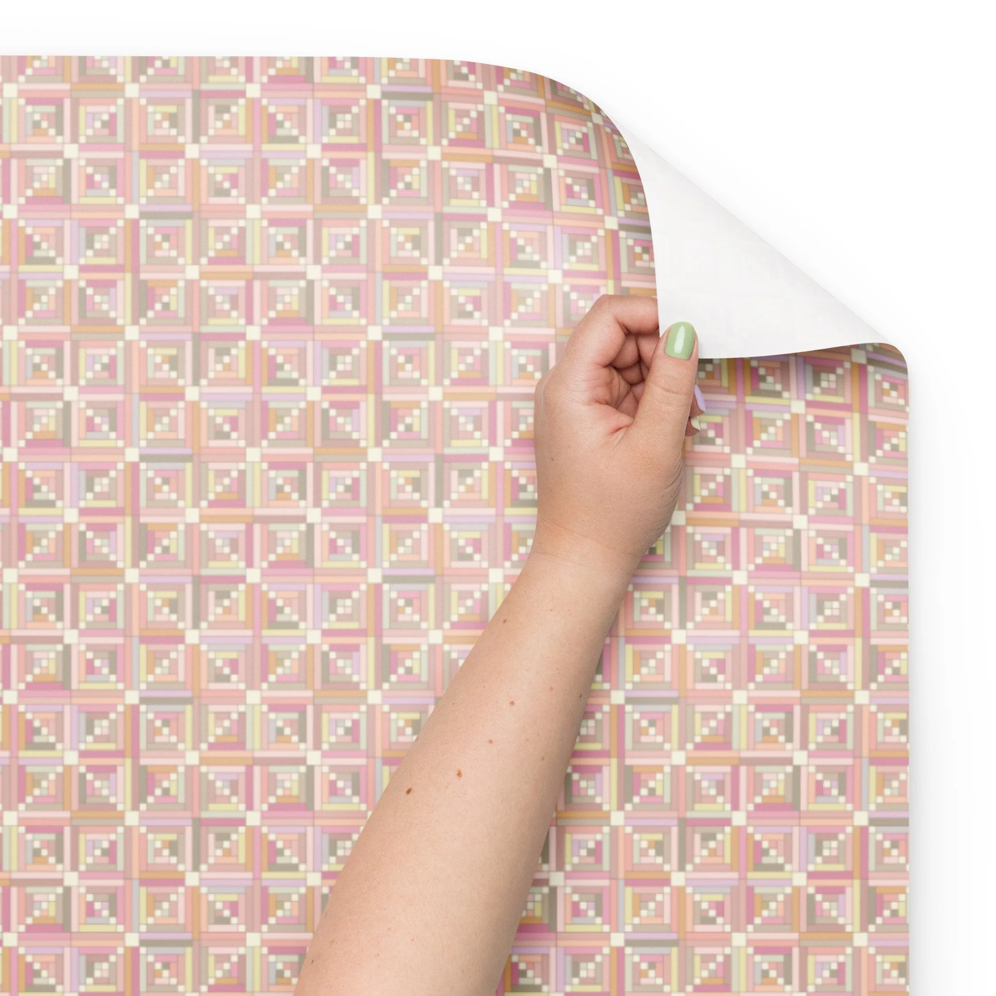 Bradbury Rd. - Pink mIx Wrapping Paper Sheets — Bayhill Studio