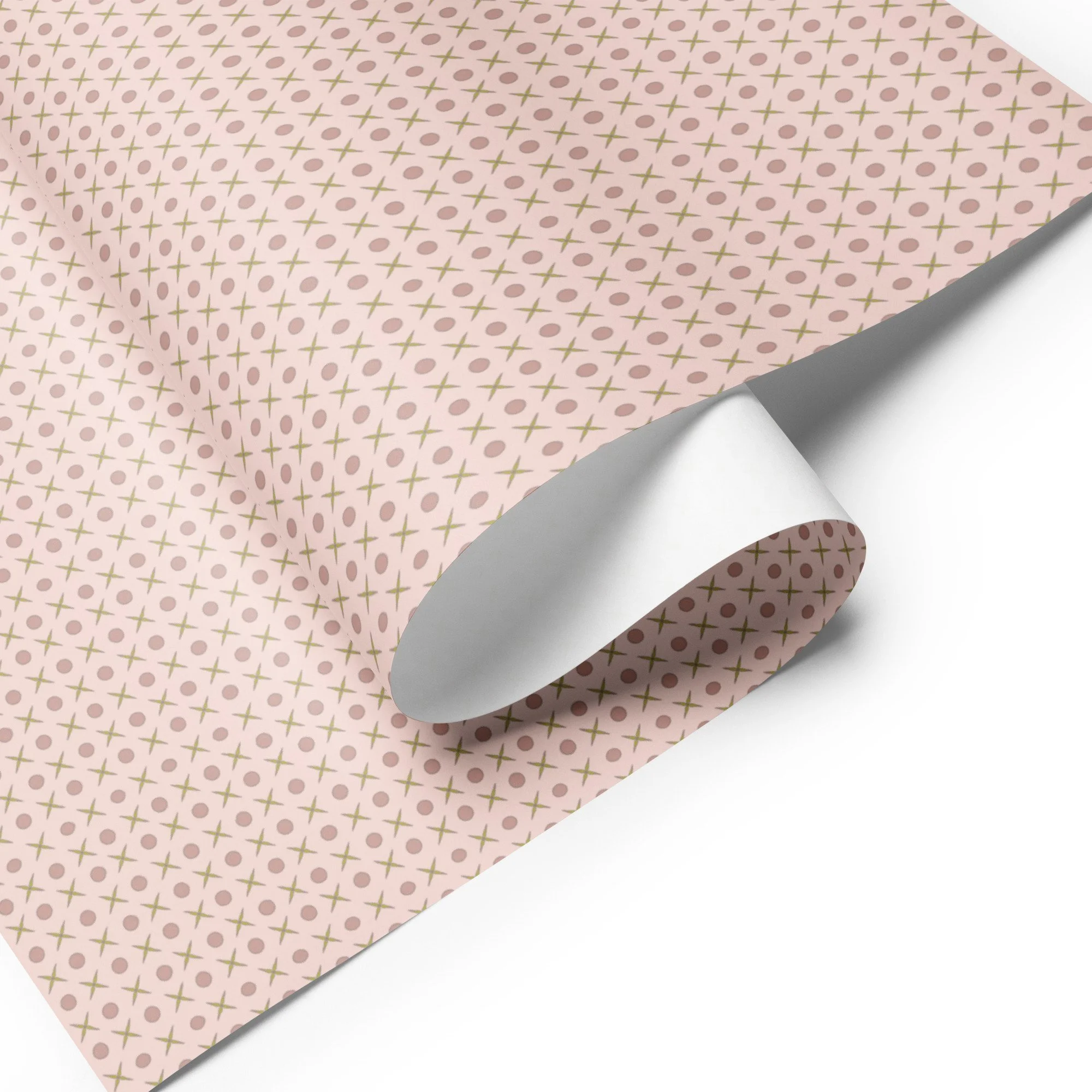 Bradbury Rd. - Pink mIx Wrapping Paper Sheets — Bayhill Studio