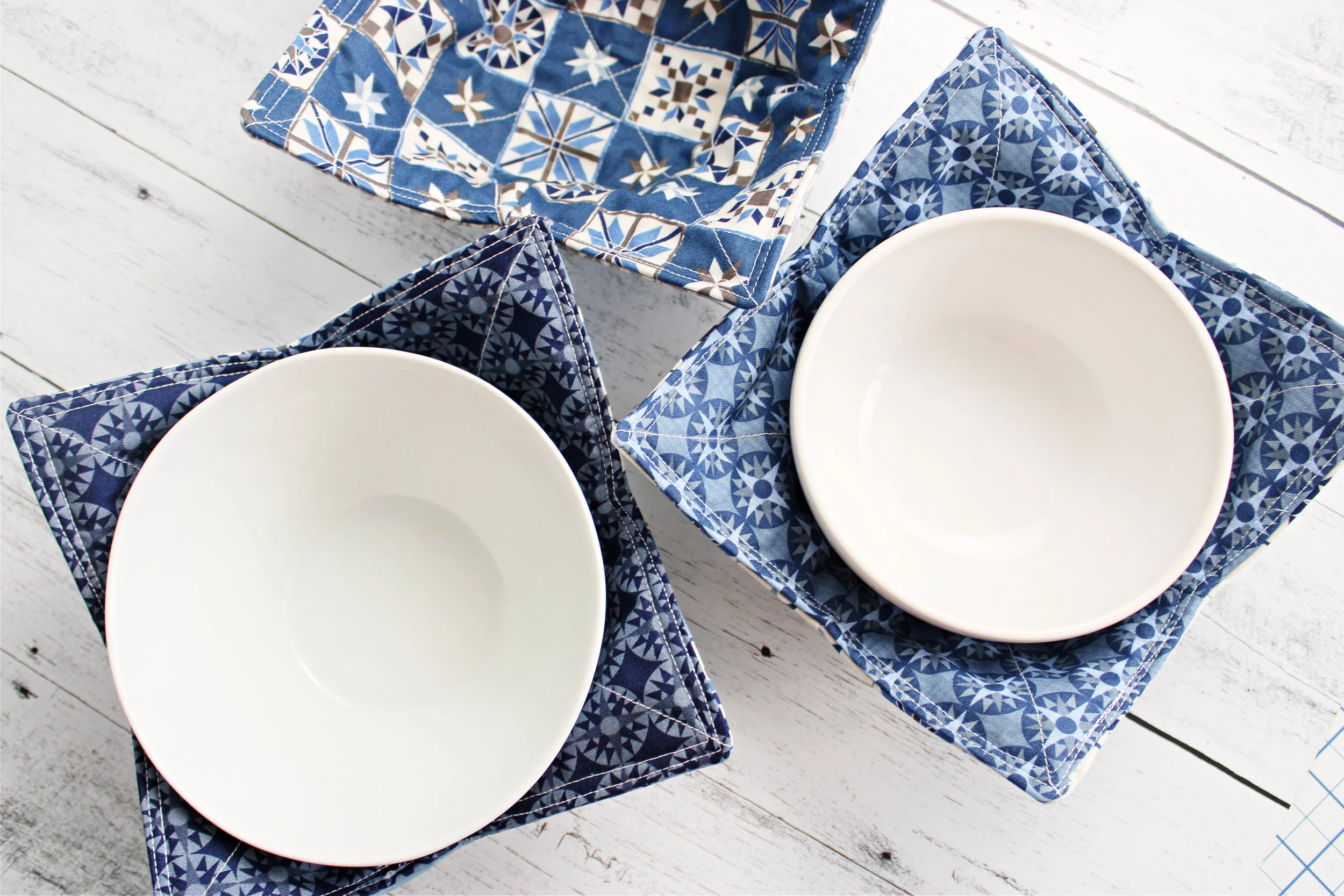 Winter Barn Quilts Soup Bowl Cozy — Bayhill Studio
