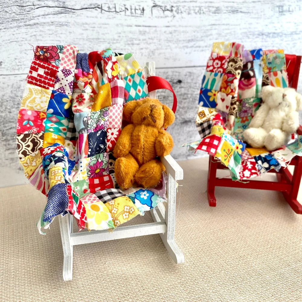 Granny Rocker Patchwork Christmas Ornament — Bayhill Studio