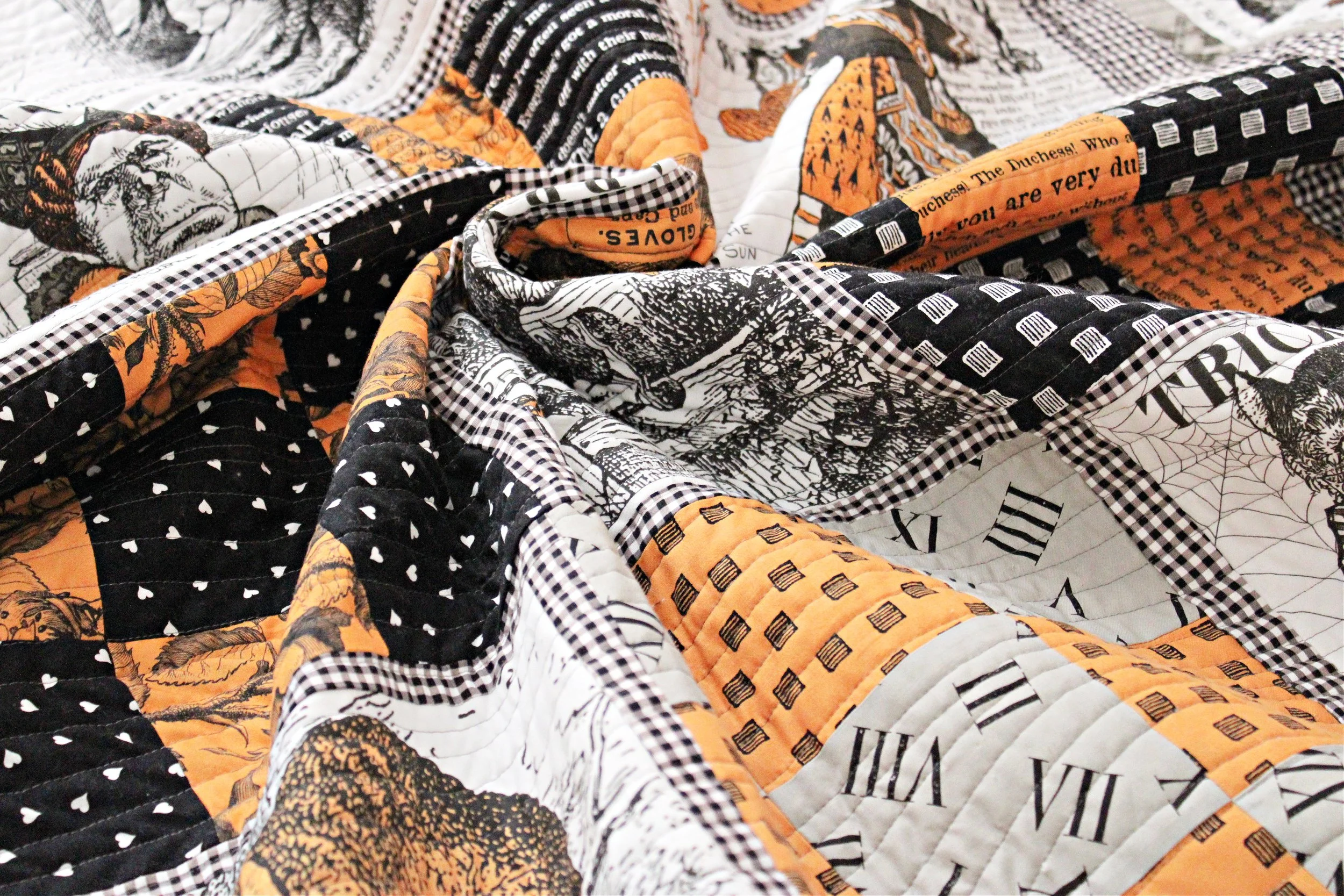Mad Masquerade Panel Patch Quilt — Bayhill Studio