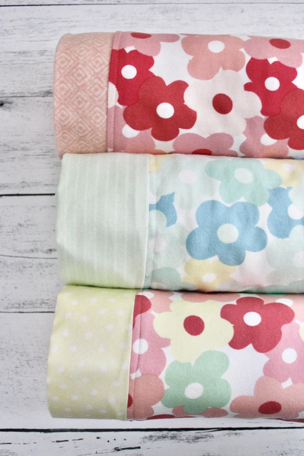 How to Make a Flannel Self-Binding Receiving Blanket — Bayhill Studio