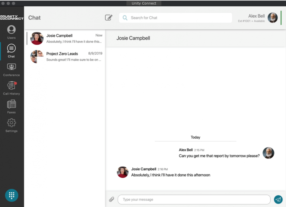 Desktop Client User Guide — Unity Connect