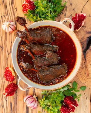 Nardoon - Persian Pomegranate Duck/Chicken Stew — I got it from my Maman