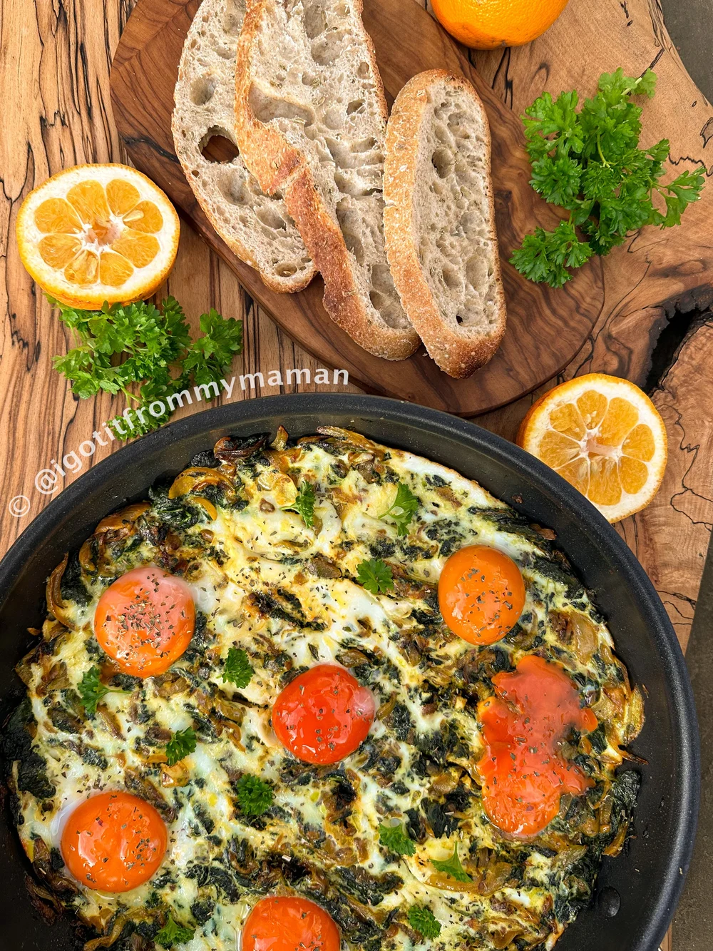 Nargesi-e Esfenaj Recipe — I got it from my Maman