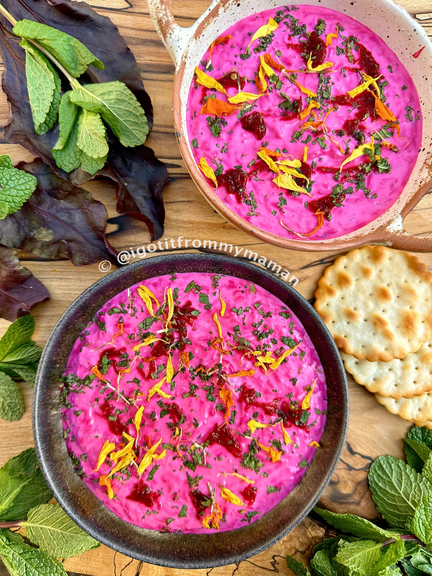 Borani Laboo Recipe - Beetroot Yogurt Dip — I got it from my Maman