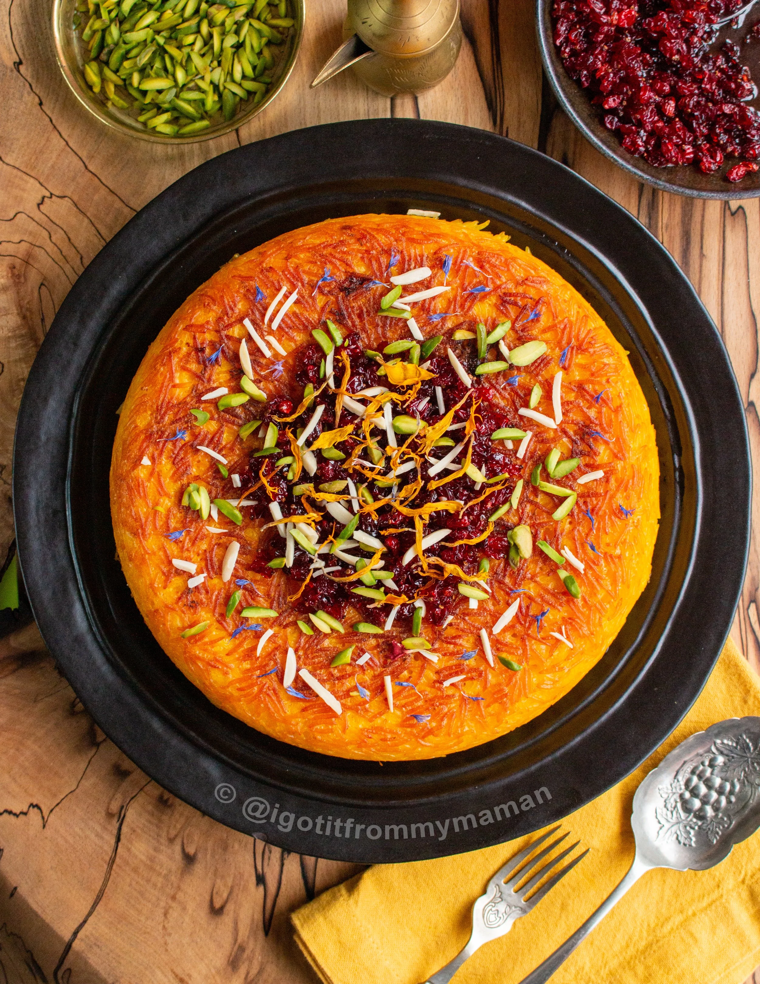 Tahchin Recipe - Persian Saffron Rice Cake — I got it from my Maman