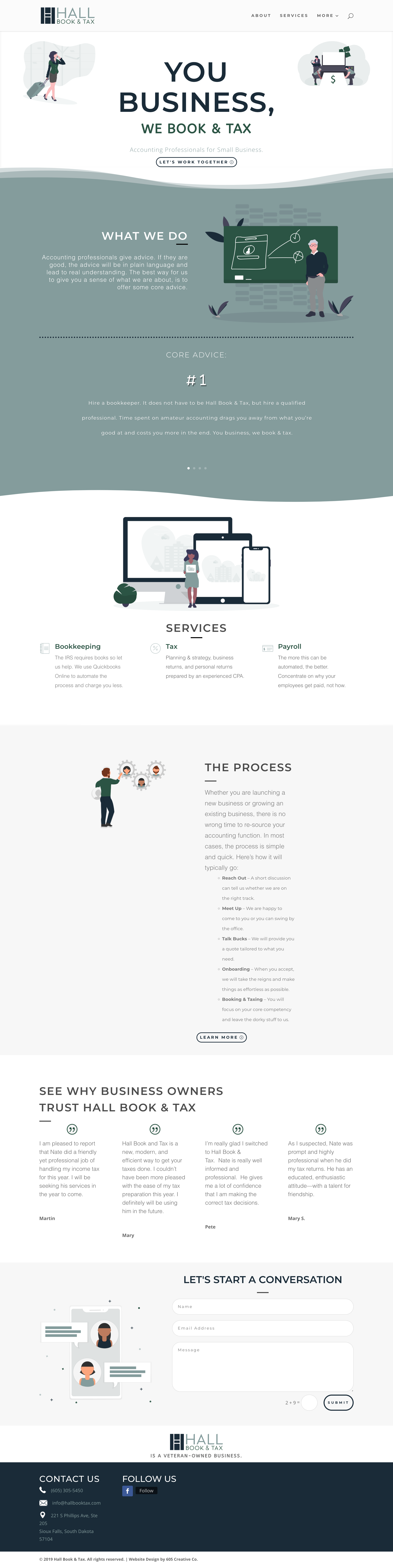 Hall Book & Tax — Yany Avelar | UX Designer & Developer
