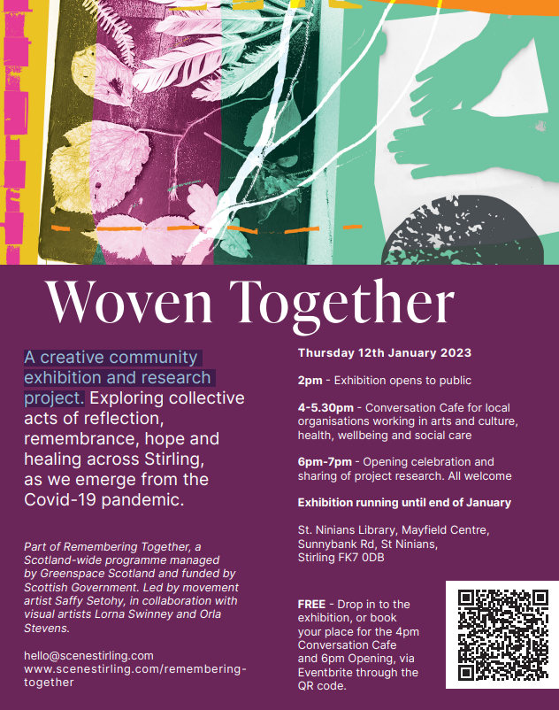 Woven Together Exhibition 12th January 2023 — Remembering Together | Co ...