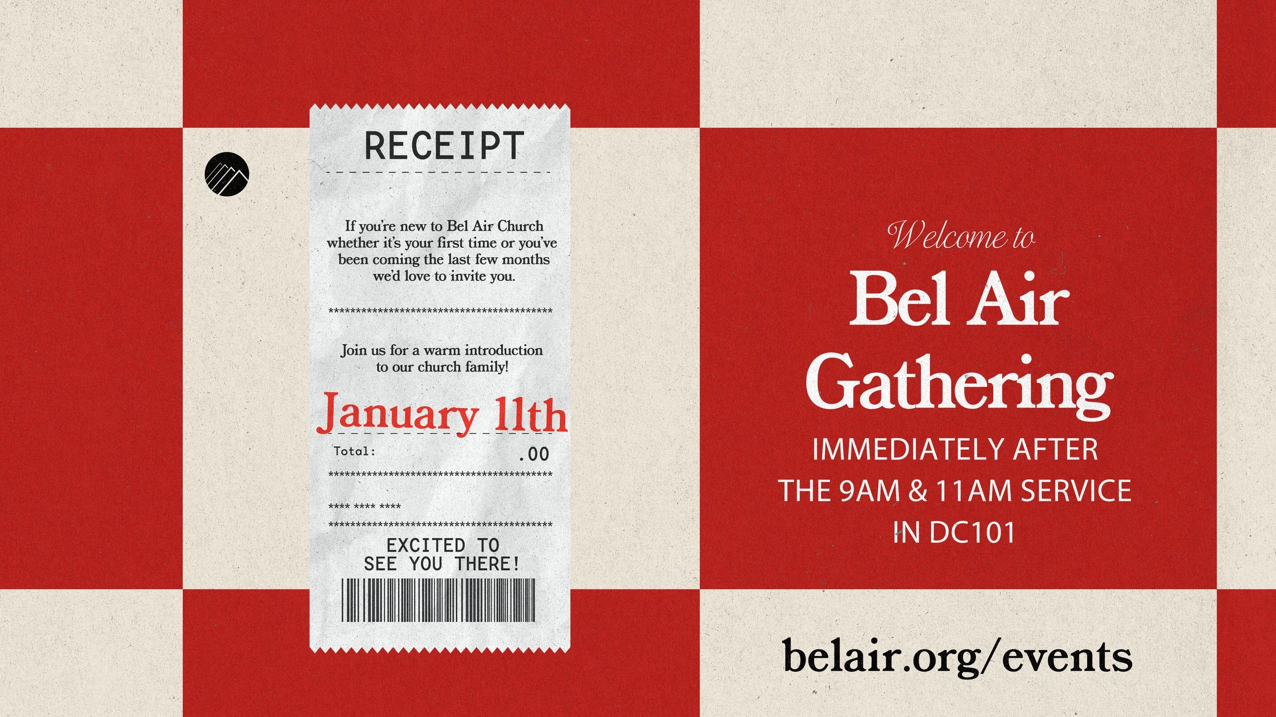 Welcome To Bel Air Gathering Jan. 11th, 2026 — Bel Air Church