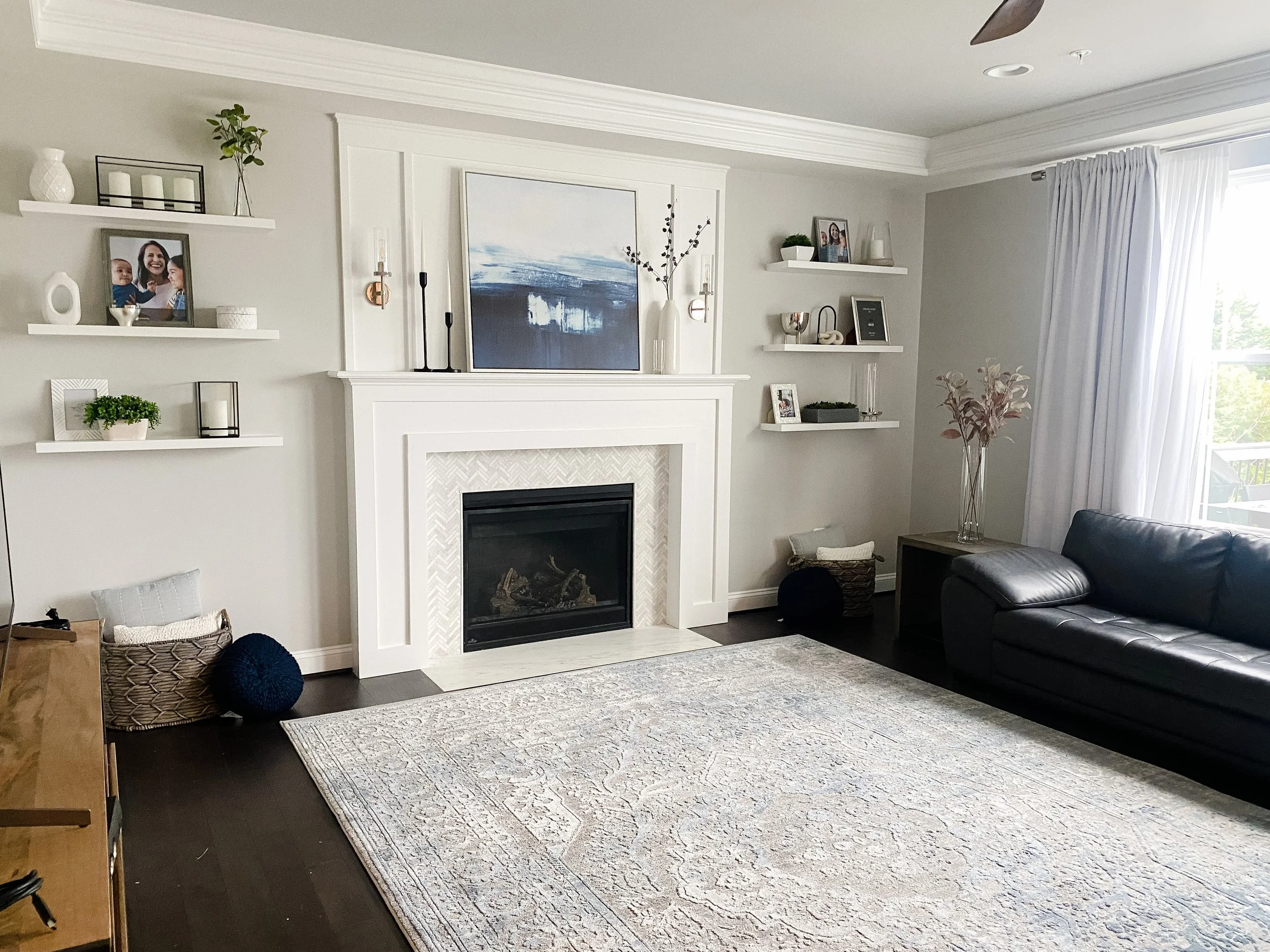 Fireplace Mantle Makeover — Bella Via Design