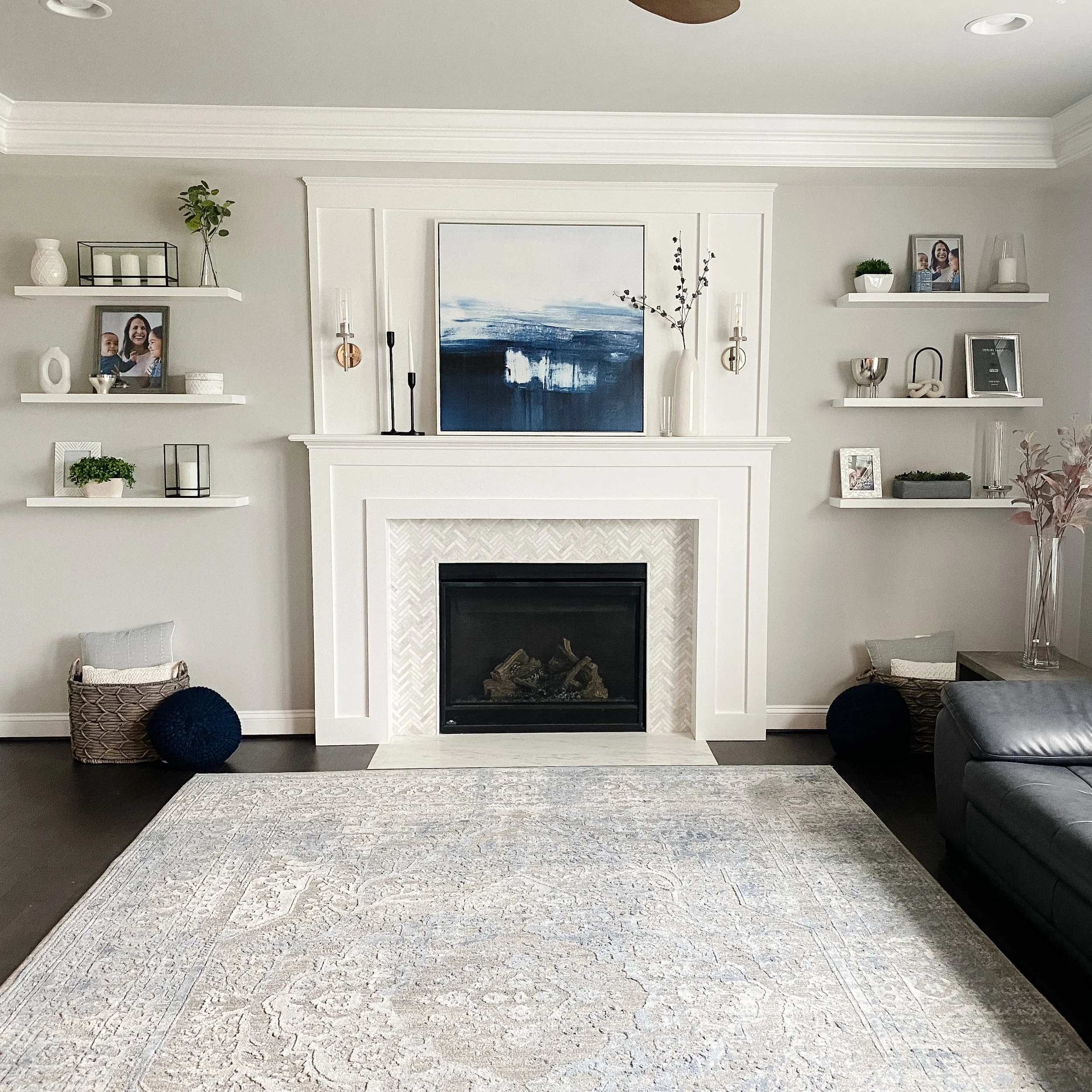 Fireplace Mantle Makeover — Bella Via Design